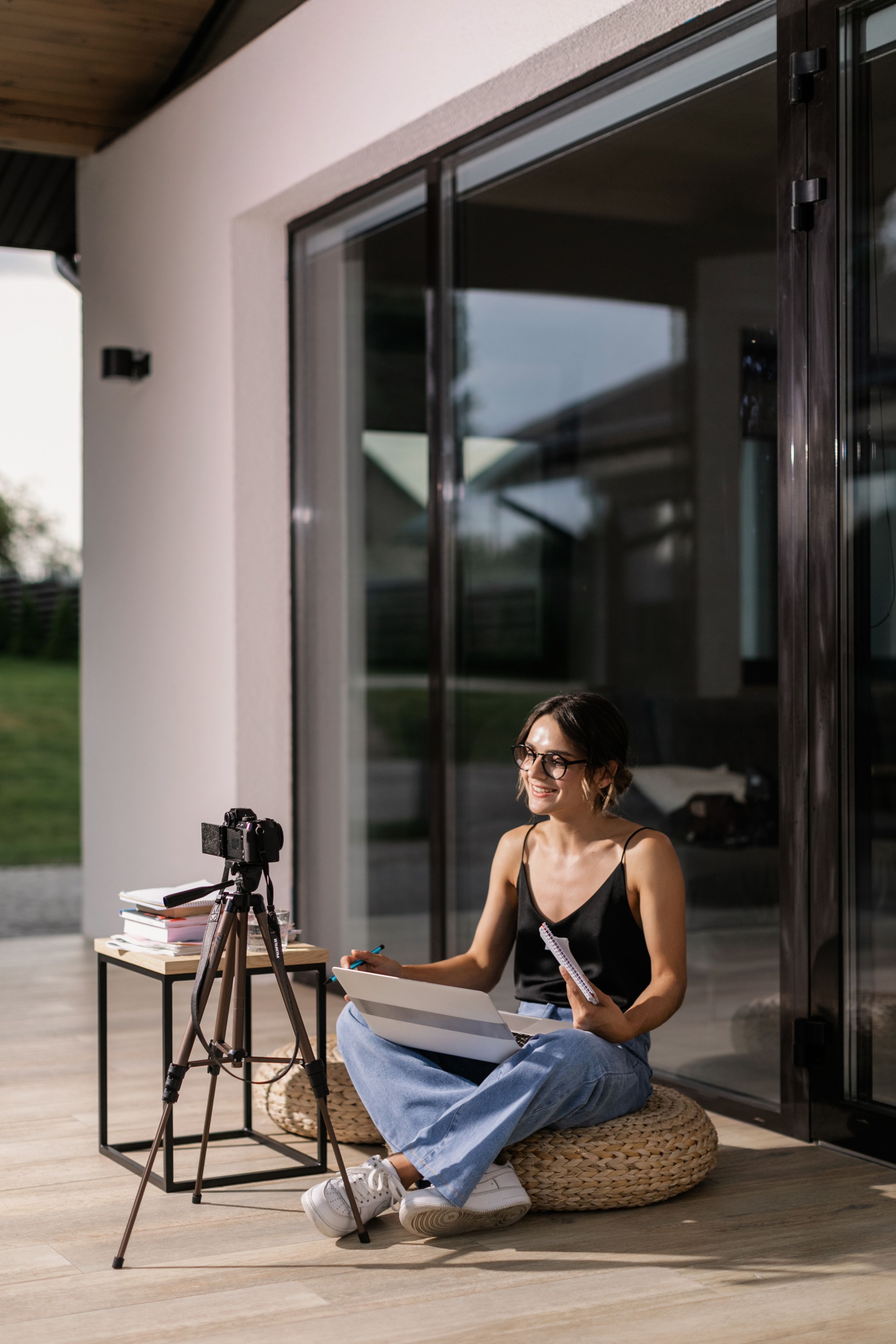 A Woman Having an Online Class · Free Stock Photo