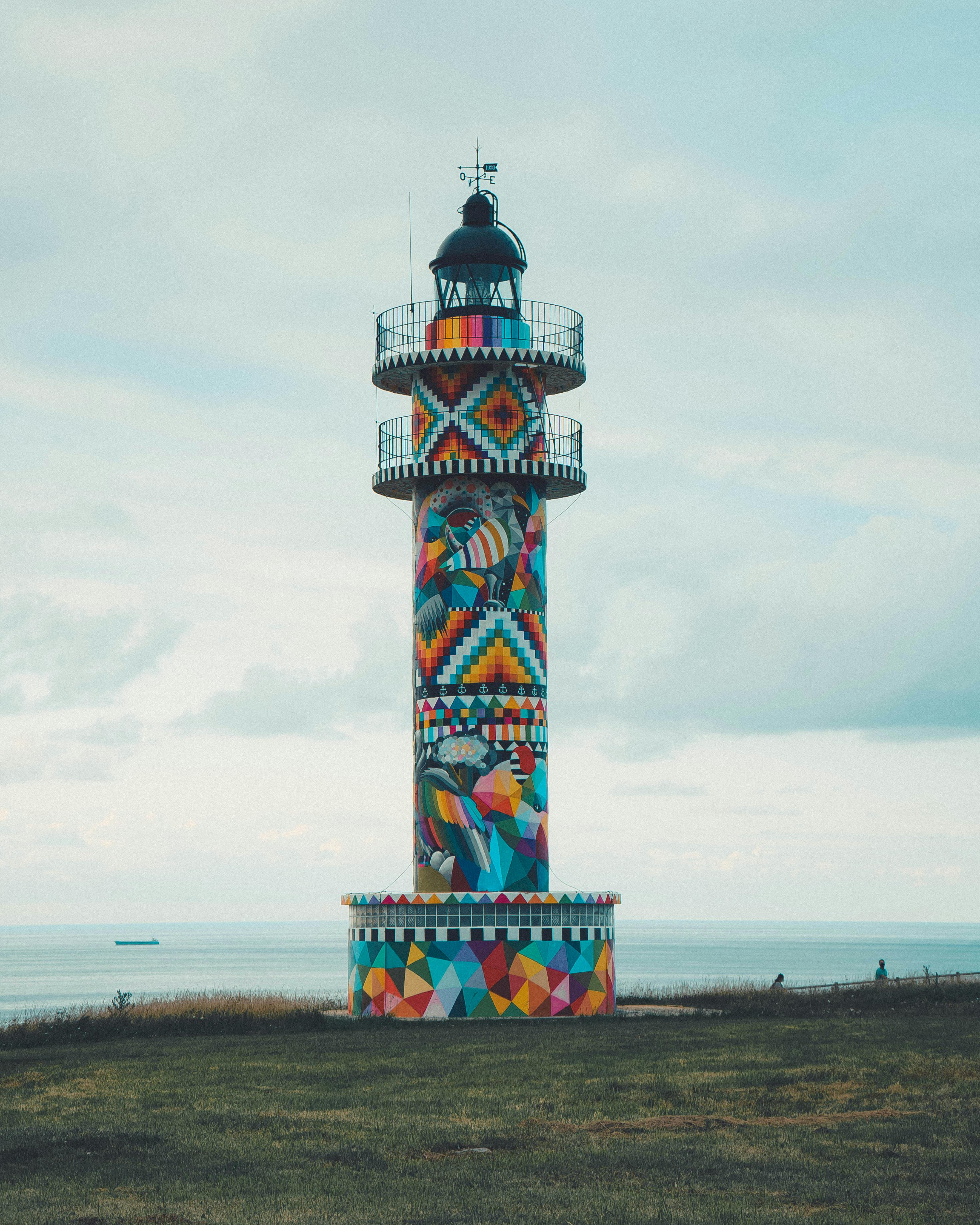 A Colorful Lighthouse · Free Stock Photo
