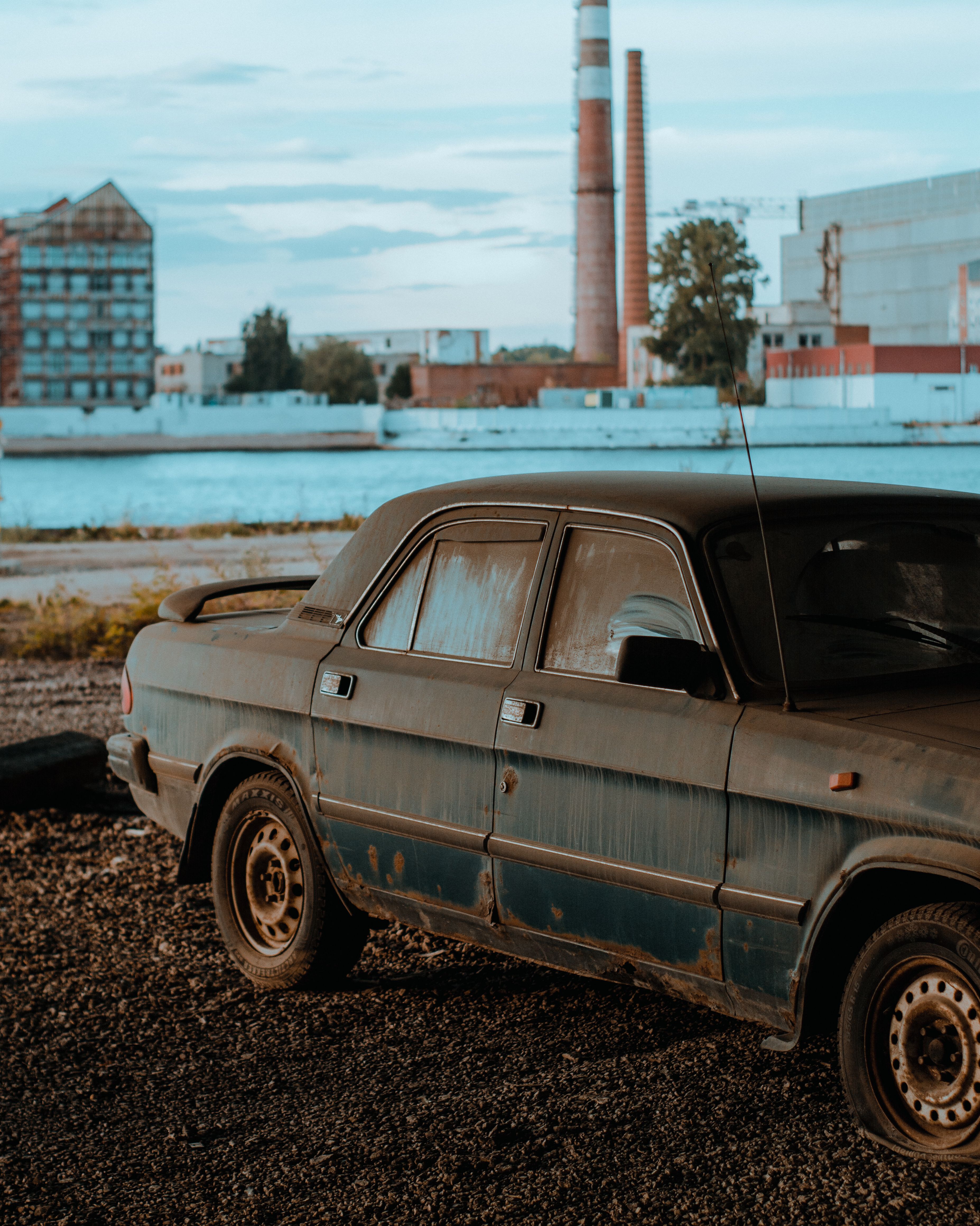 Photo of a Car with Flags of Jordan · Free Stock Photo
