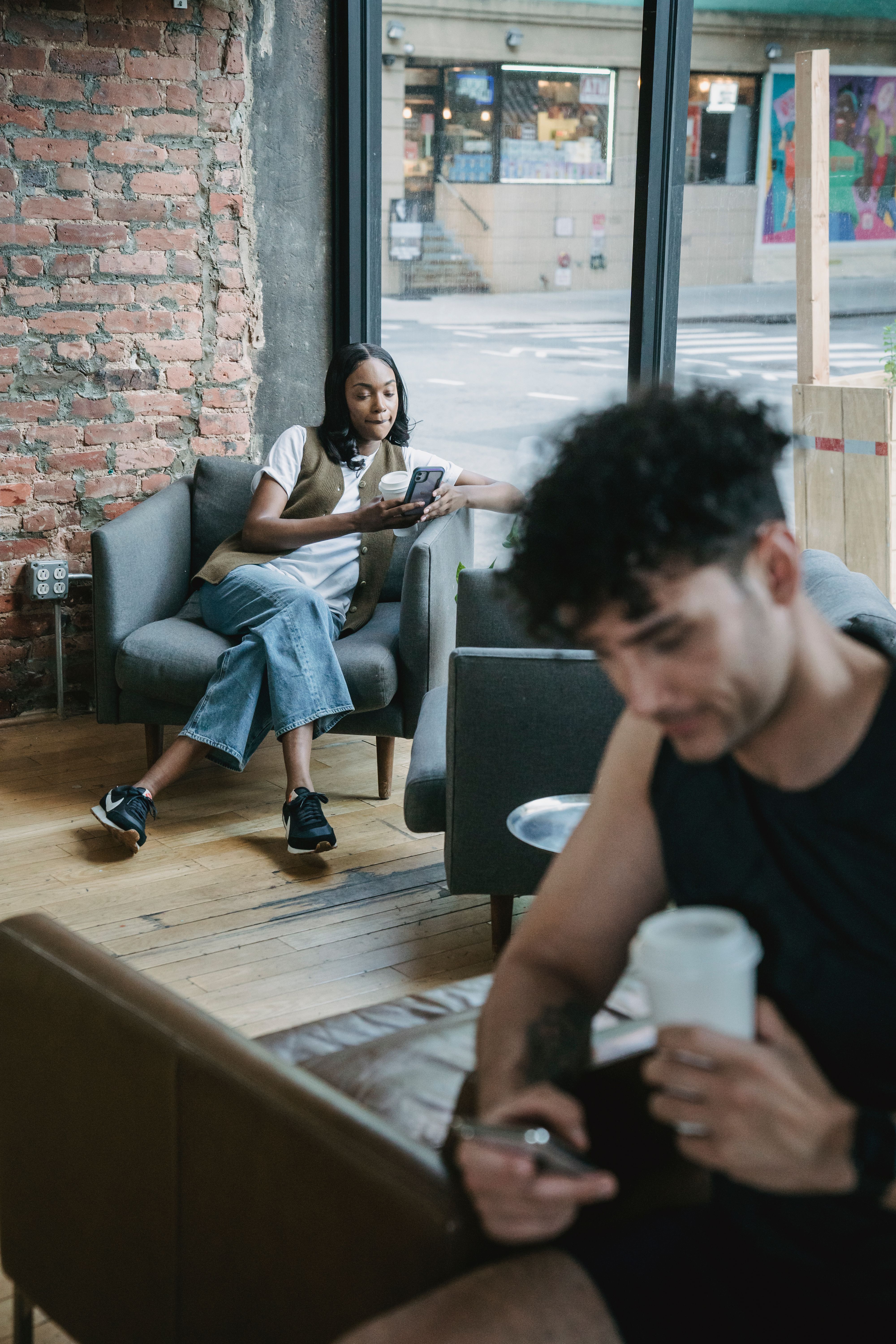 Two Person Sitting on Bistro Chair in Room · Free Stock Photo