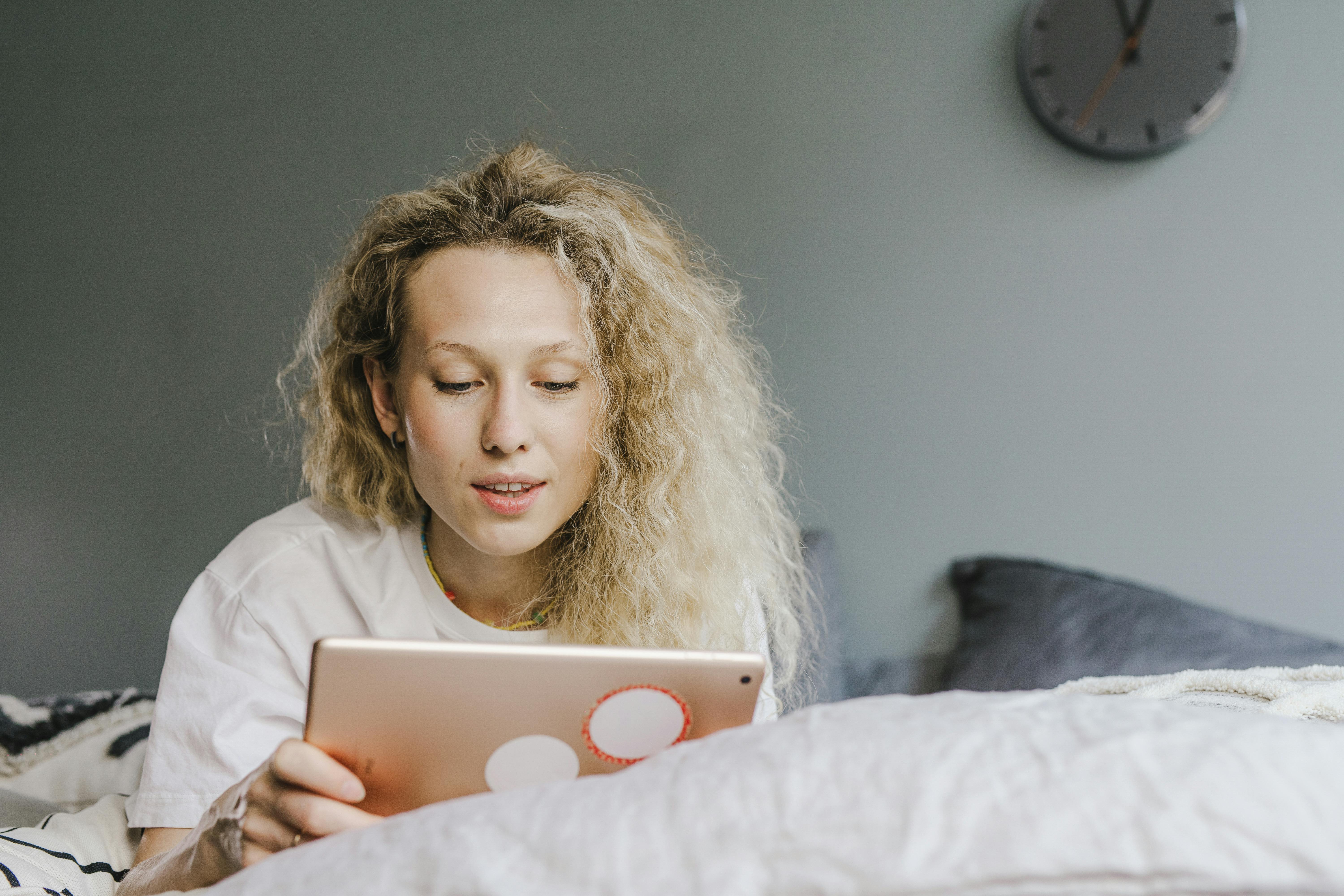 Numbers Projection on Woman · Free Stock Photo