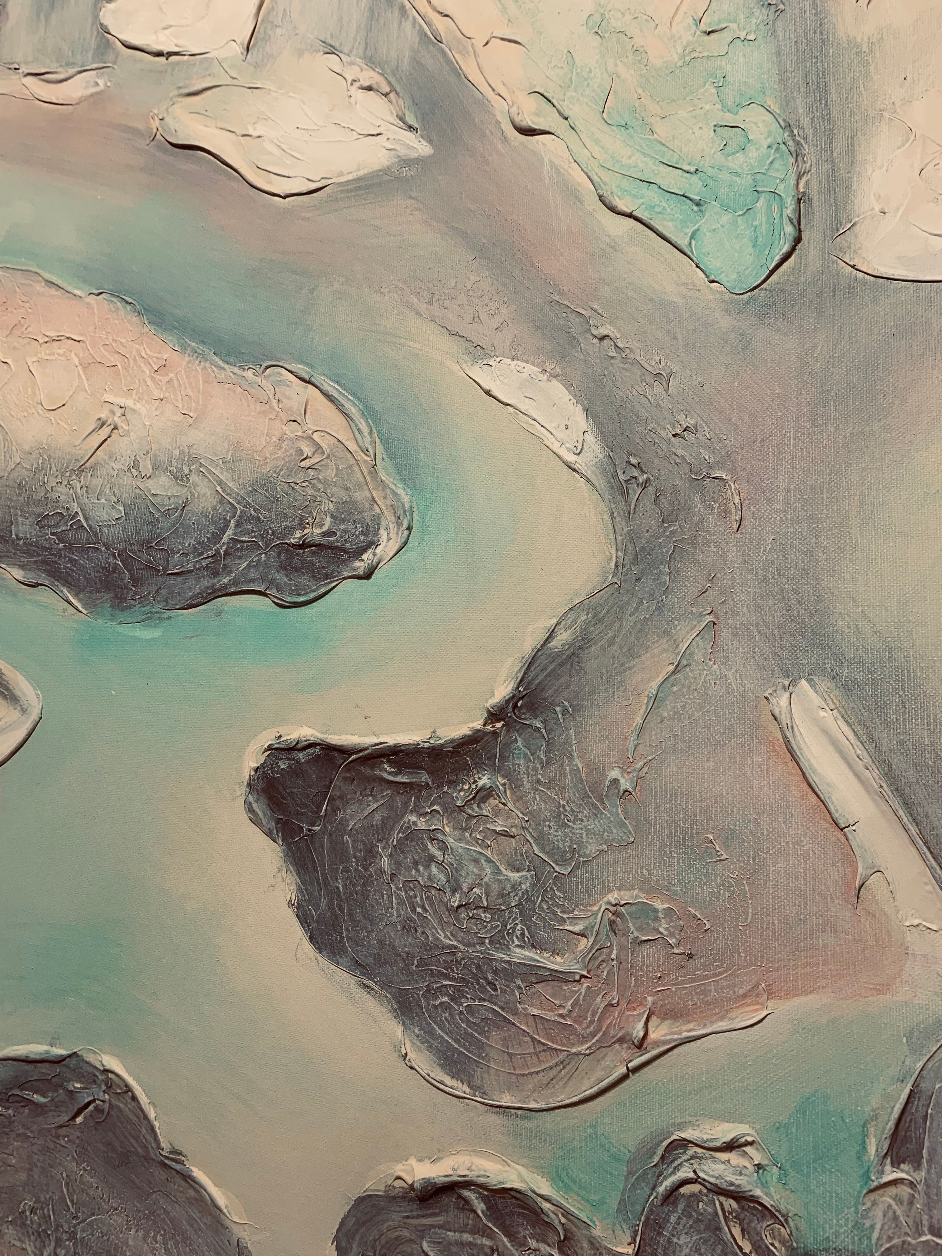 Close Up Shot of an Abstract Painting · Free Stock Photo