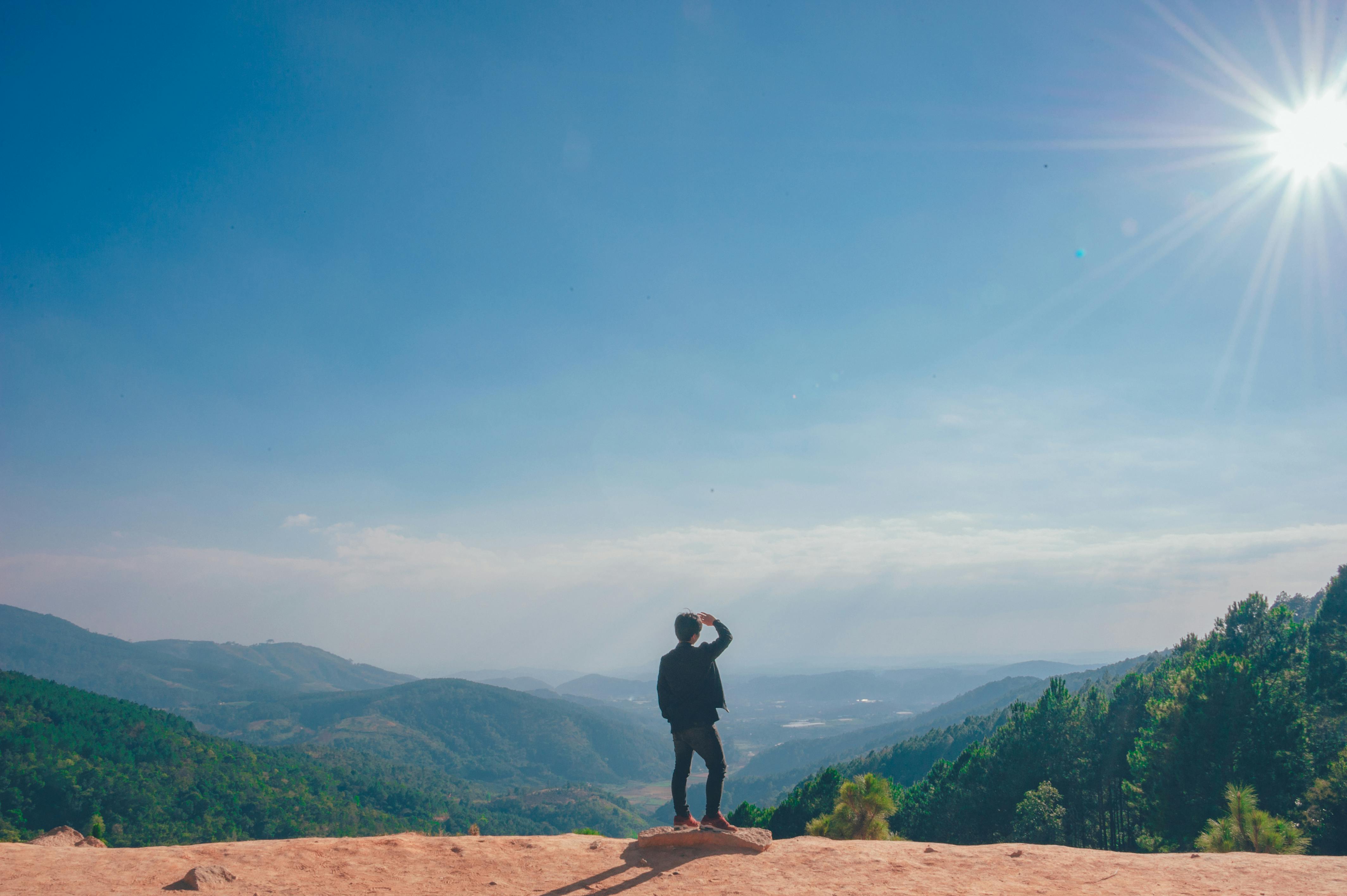 Man Looking on the Cliff · Free Stock Photo