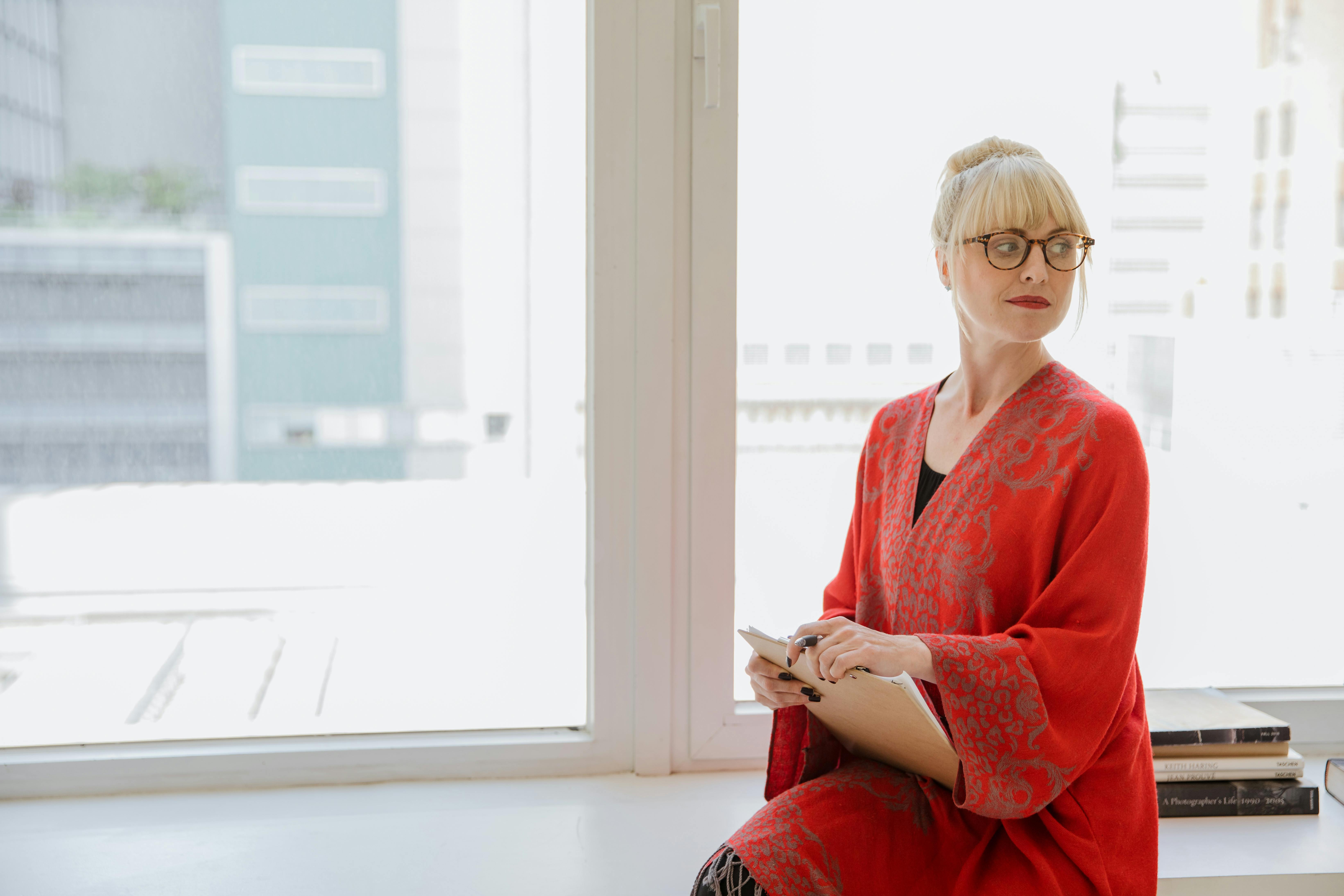 A Woman in Red Robe · Free Stock Photo
