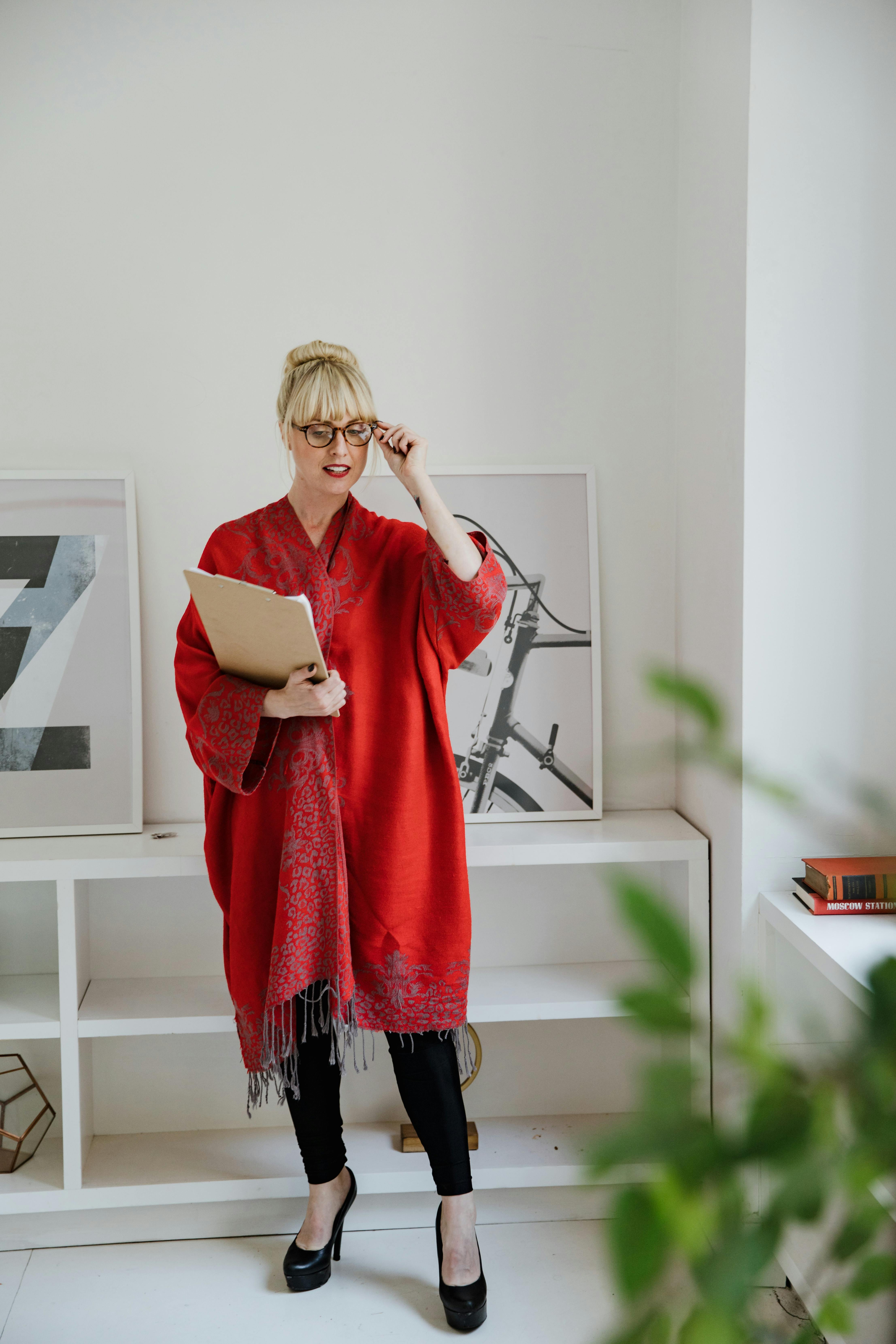 A Woman in Red Robe · Free Stock Photo