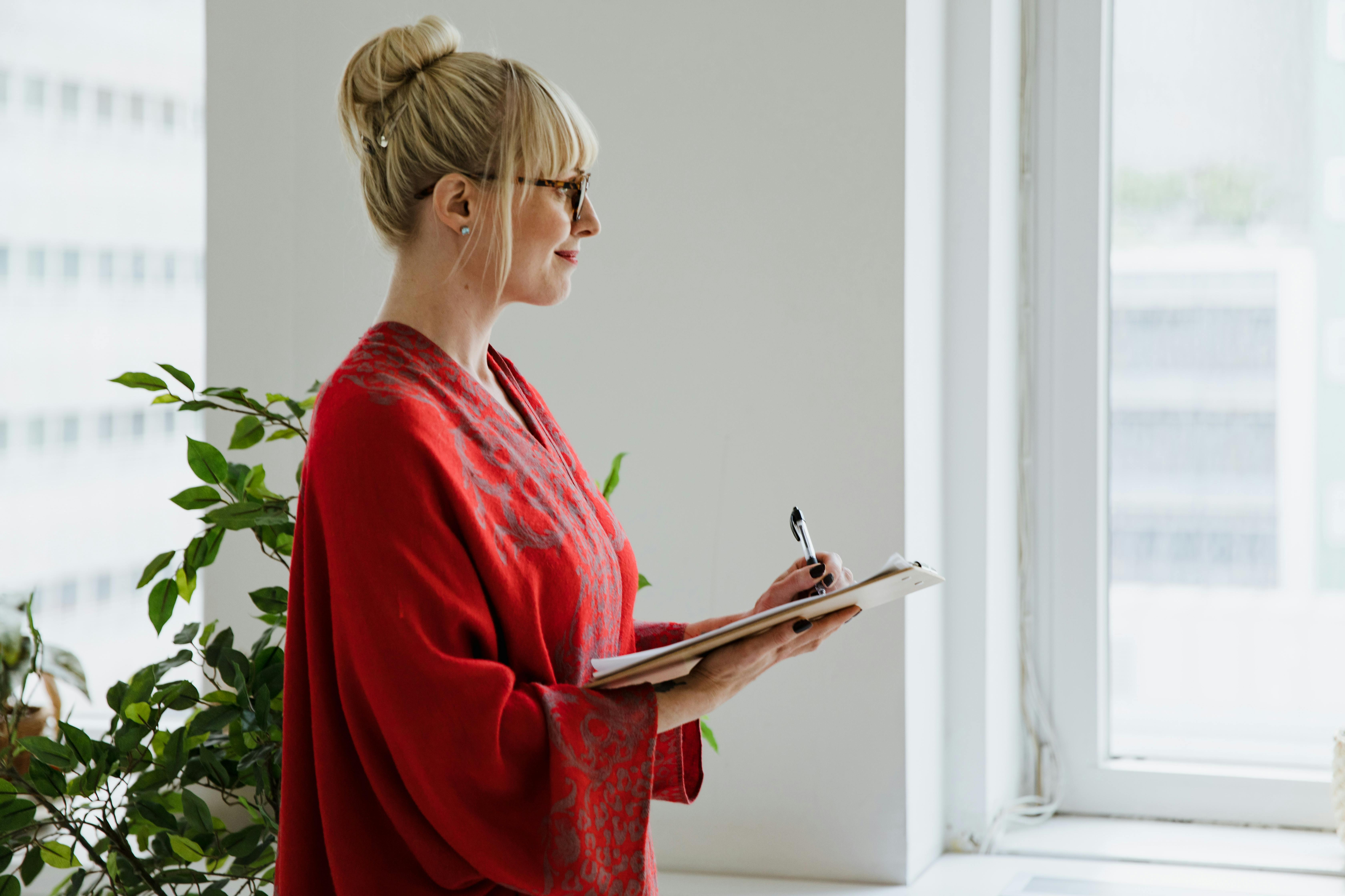 A Woman in Red Robe · Free Stock Photo