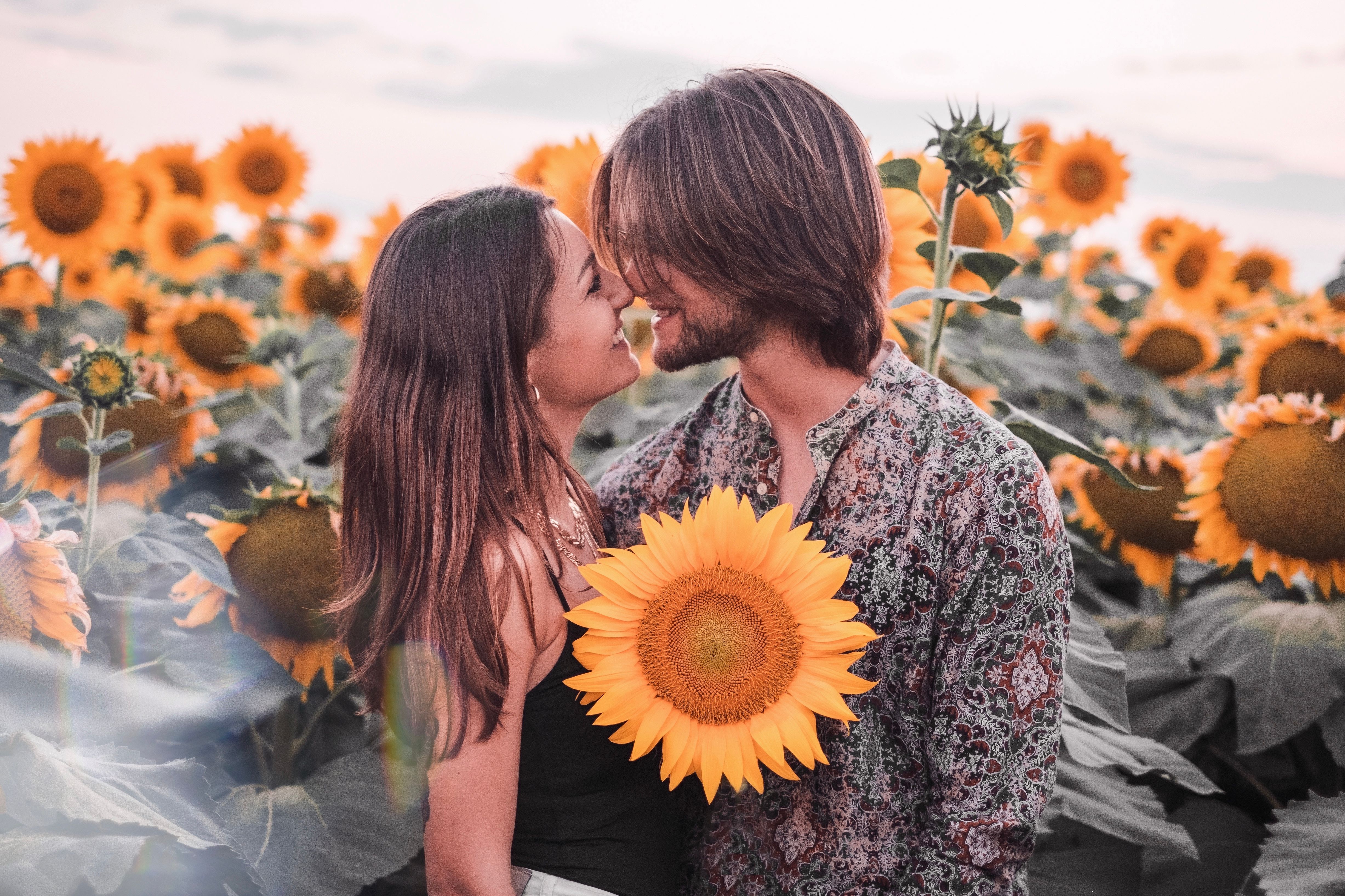 A Romantic Couple Kissing · Free Stock Photo