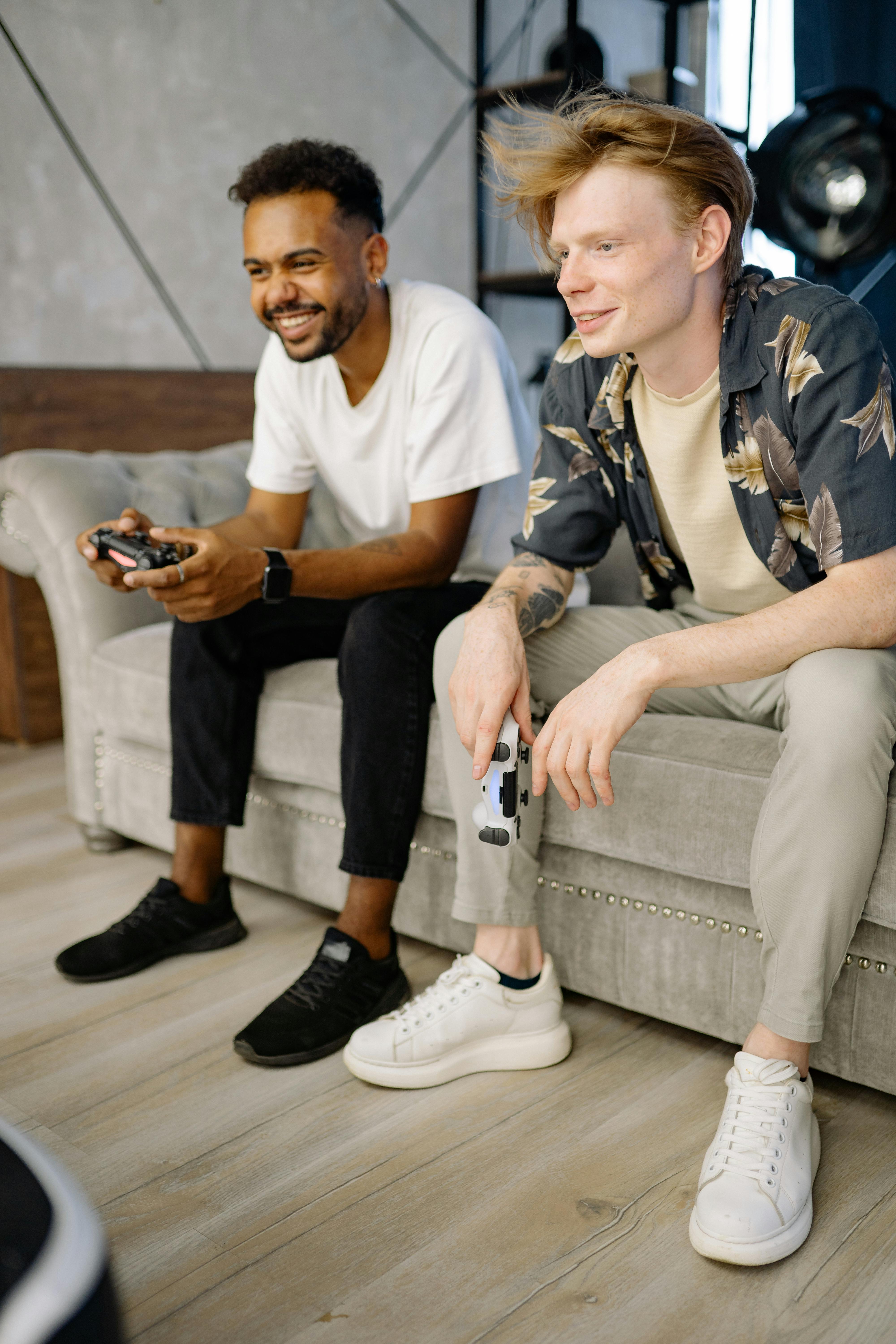 Men Sitting on the Couch · Free Stock Photo