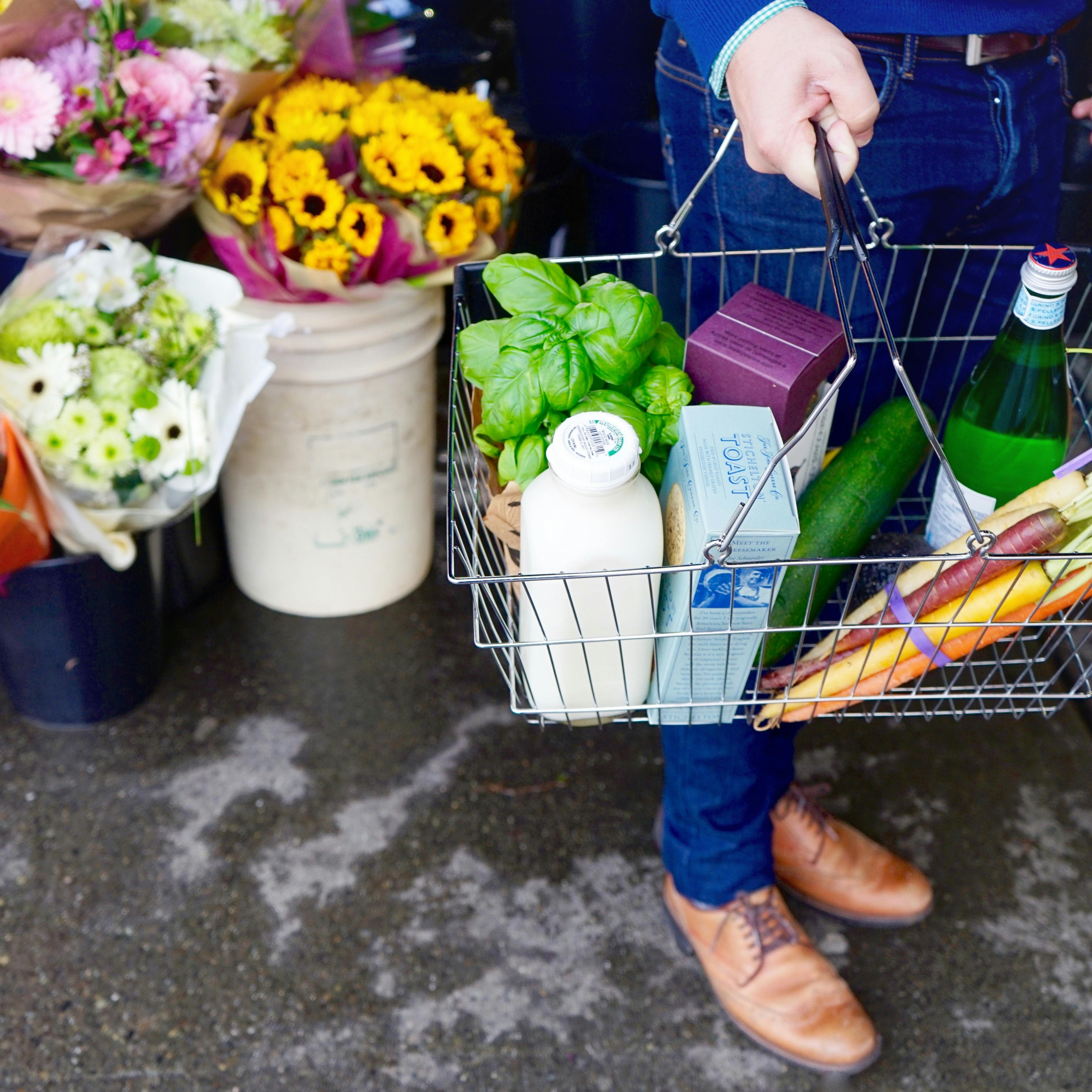 A Person Holding a Basket · Free Stock Photo
