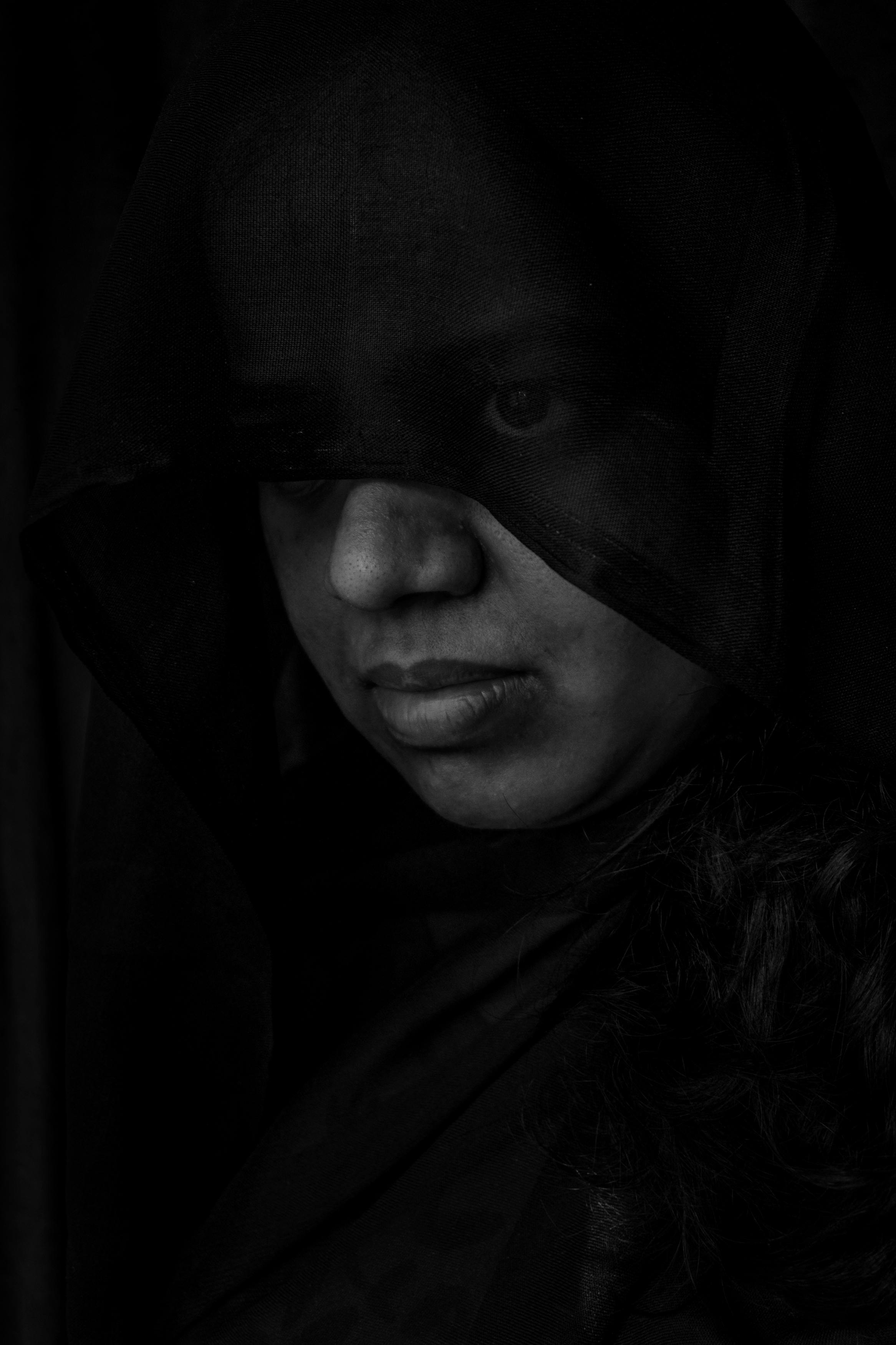 Covered Face of a Woman · Free Stock Photo