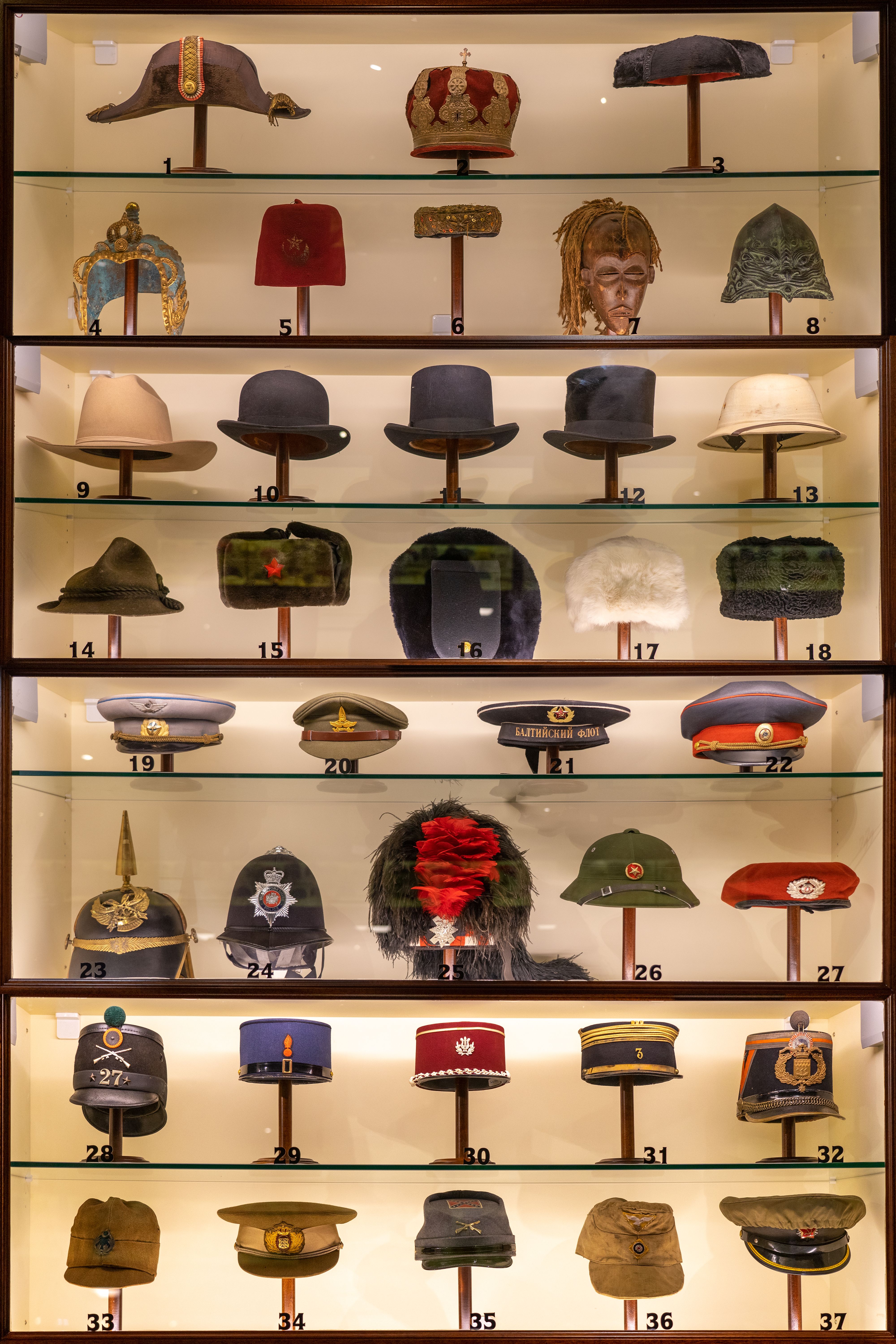Exhibition of Military Hats · Free Stock Photo