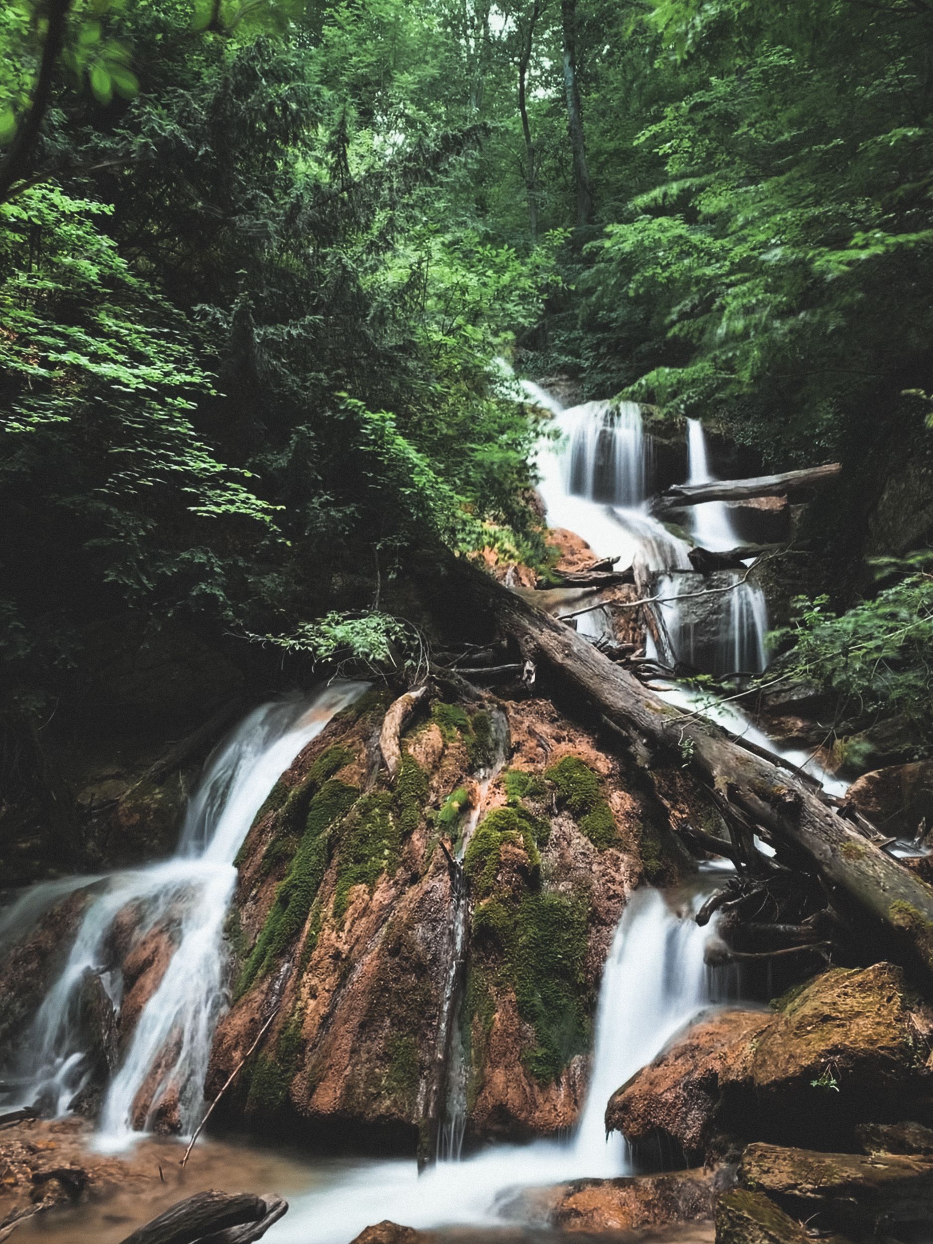 Man Climbing the Waterfall · Free Stock Photo