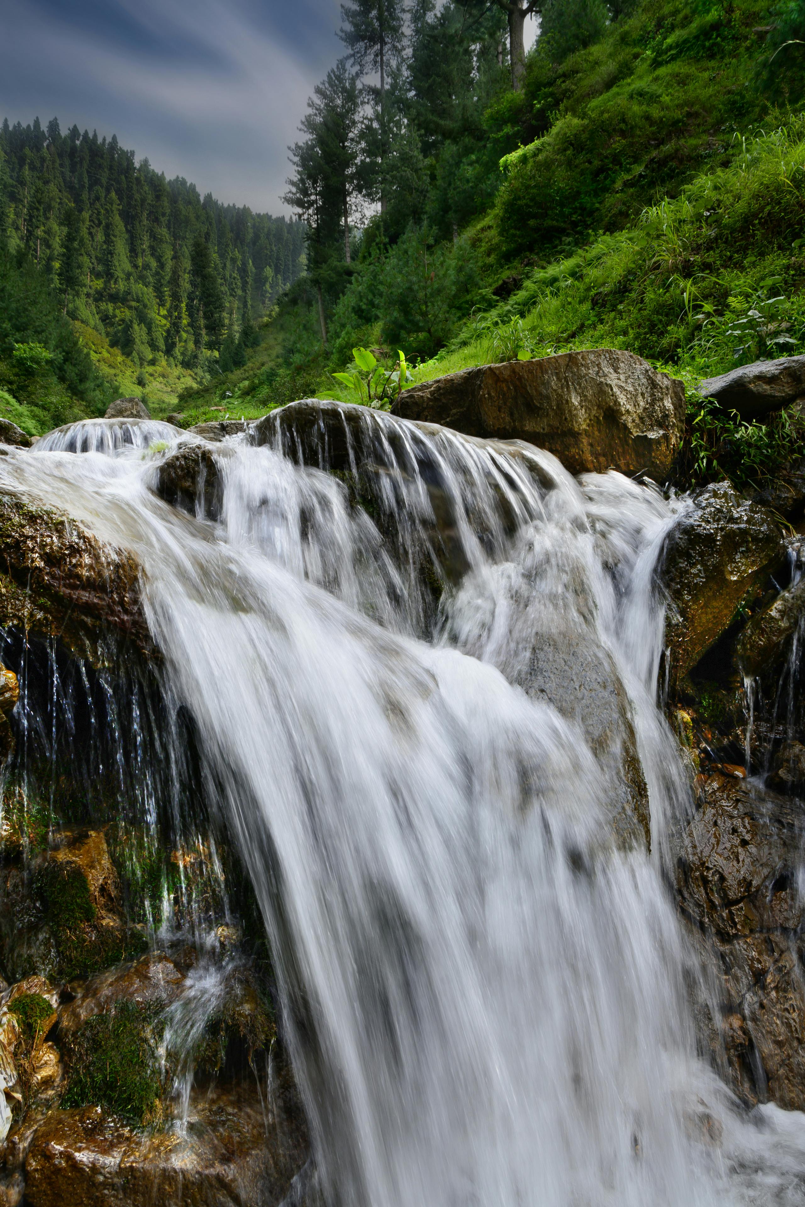 Nature Photography of Mountains and Trees Under Cloudy Sky during ...