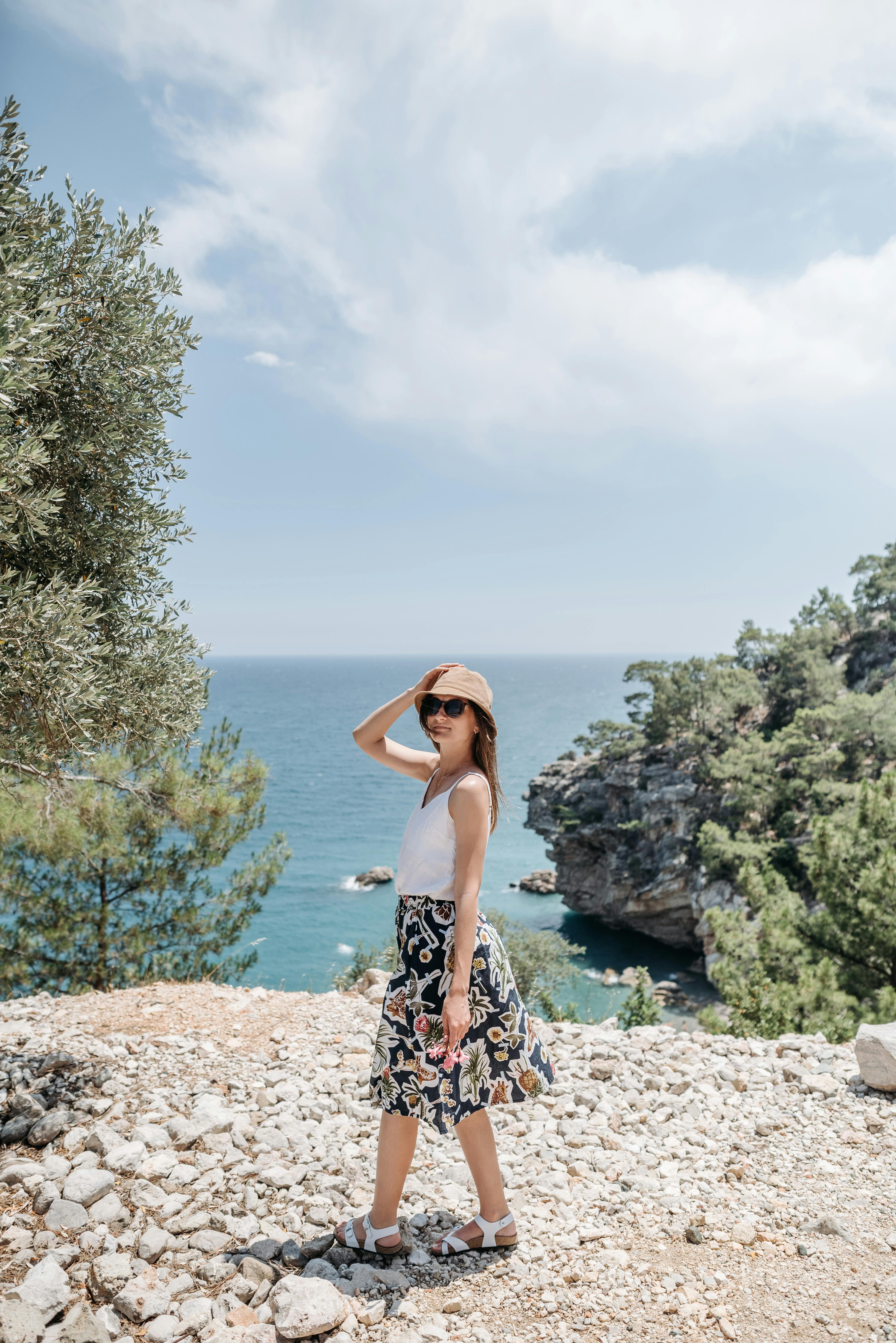 Portrait of a Woman in Front of the Sea · Free Stock Photo