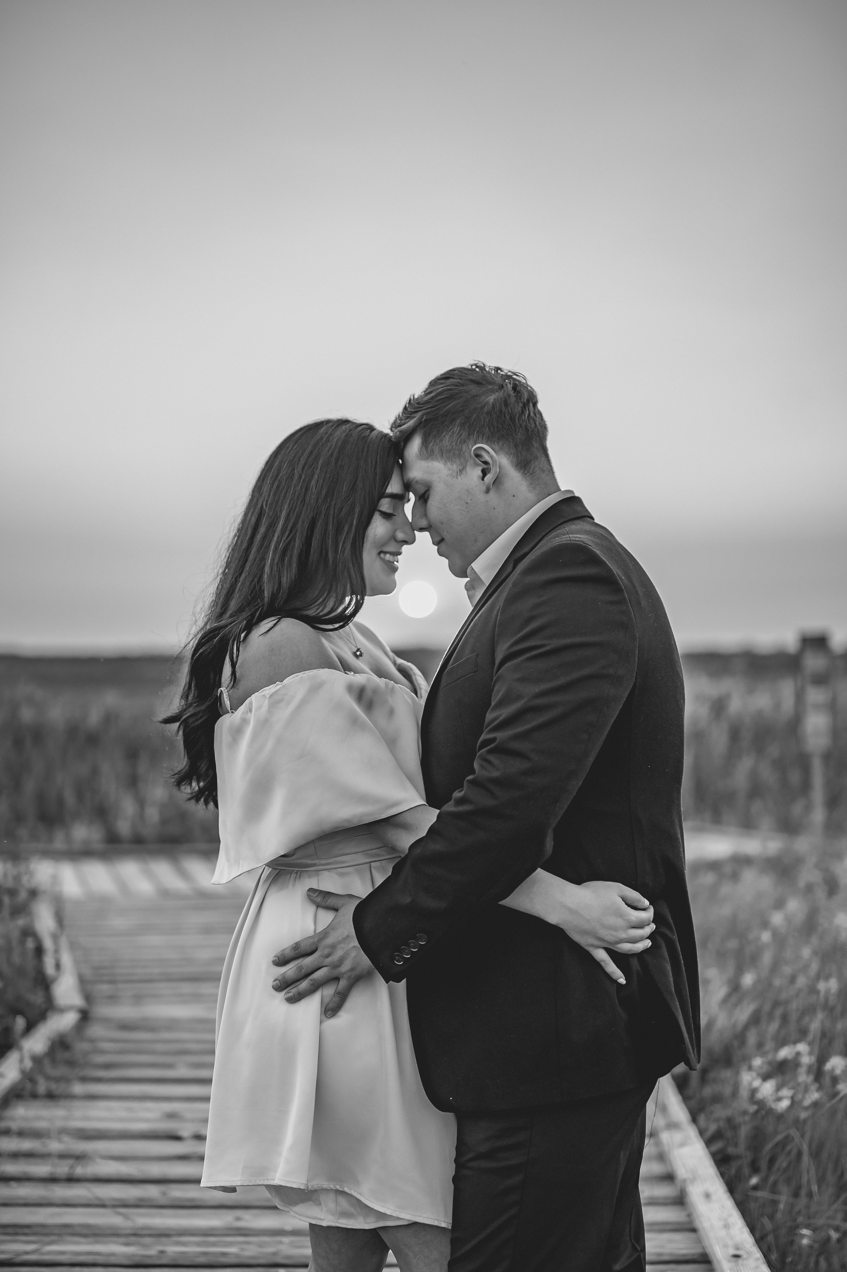 Monochrome Photo of Couple · Free Stock Photo