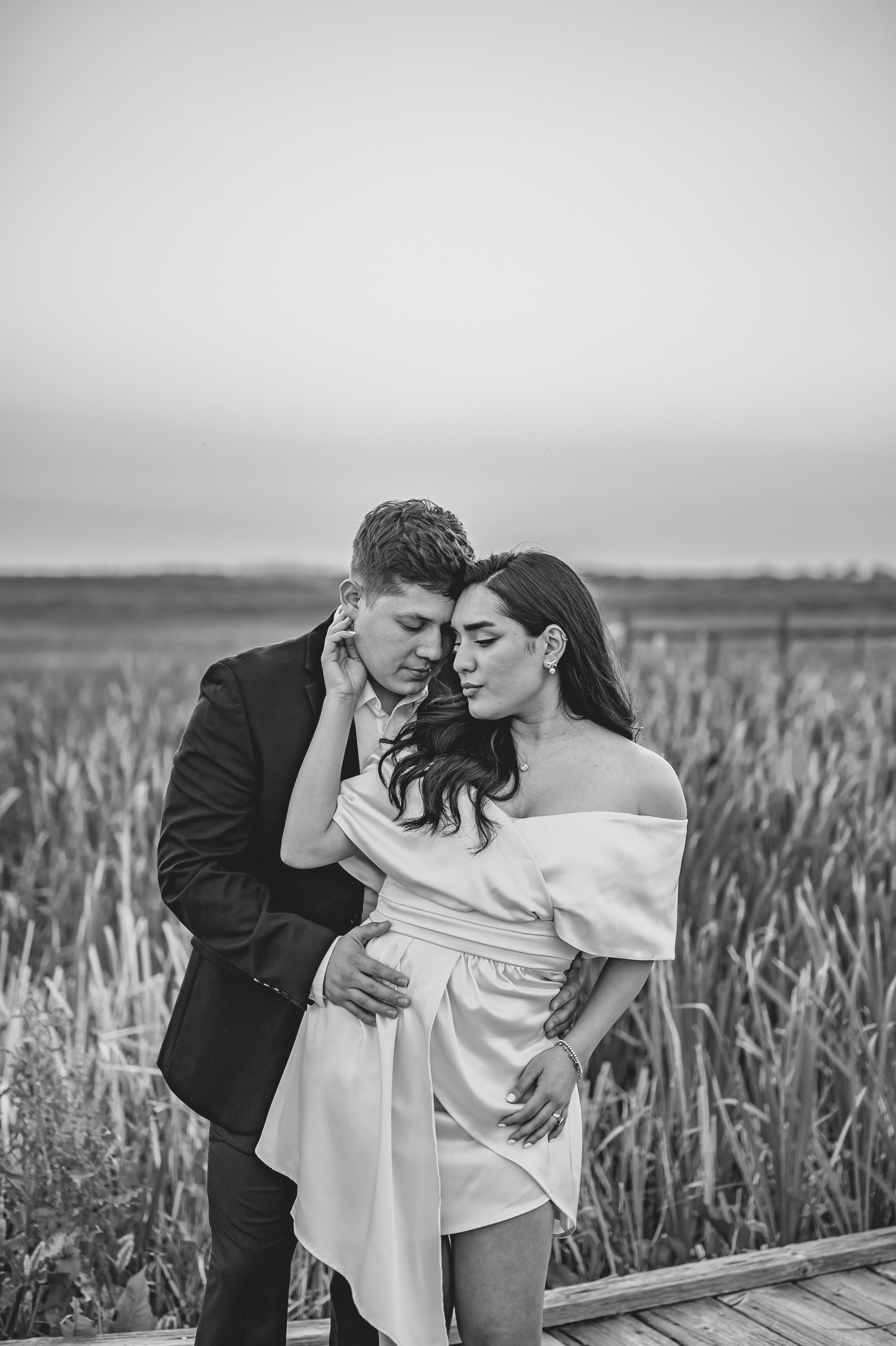 Grayscale Photo of a Couple · Free Stock Photo