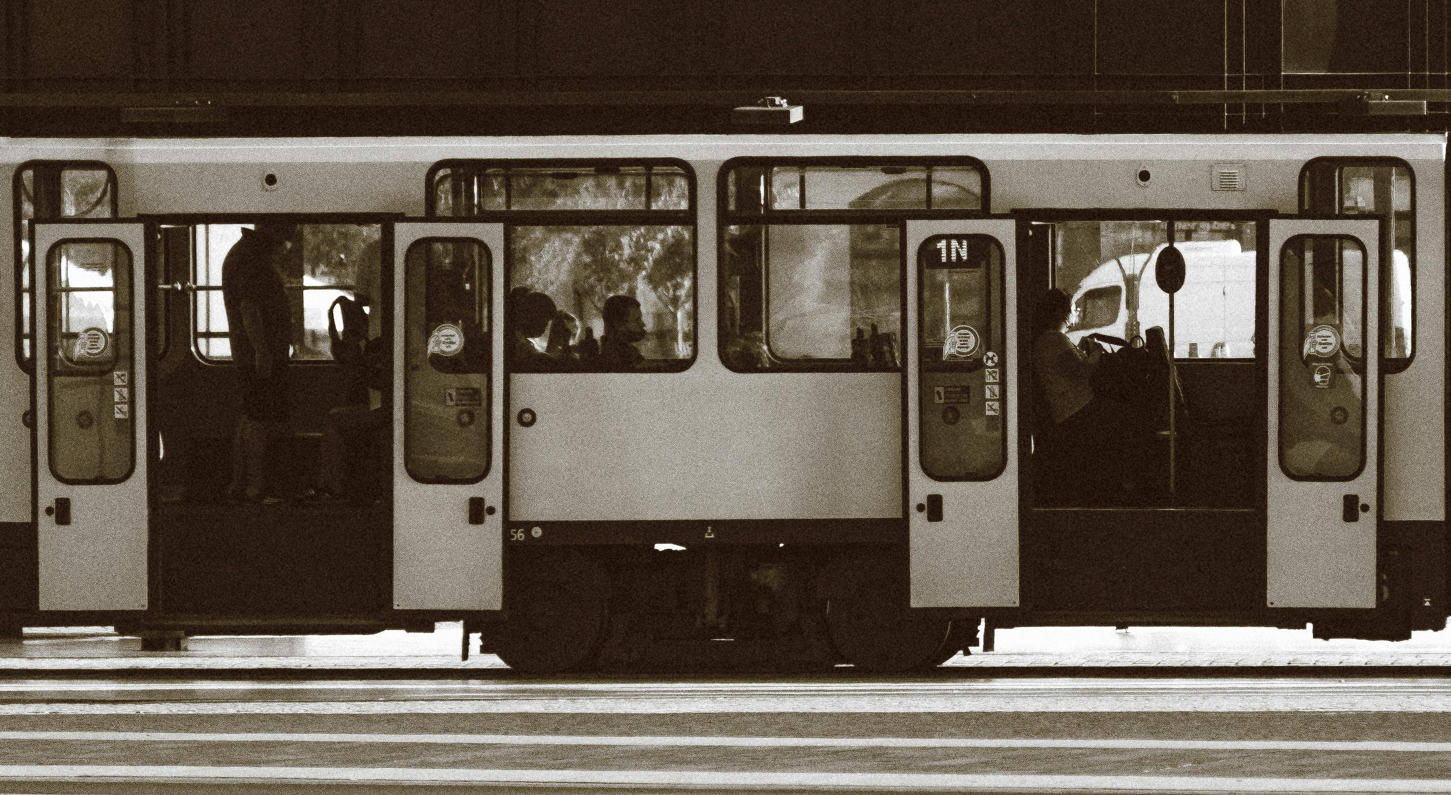 Grayscale Photo of Steam Train · Free Stock Photo