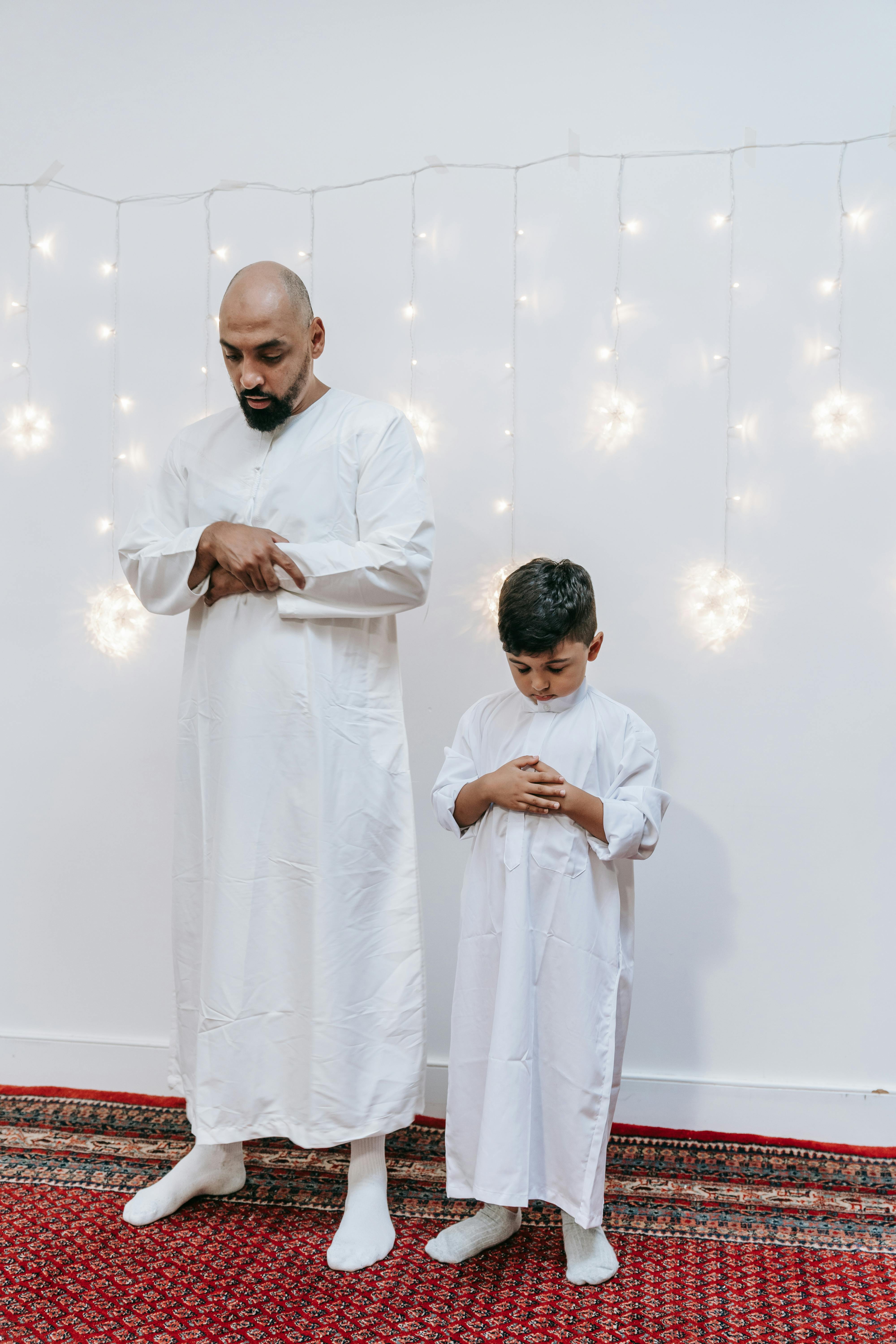 Little Boy Imitating Father Gesture · Free Stock Photo