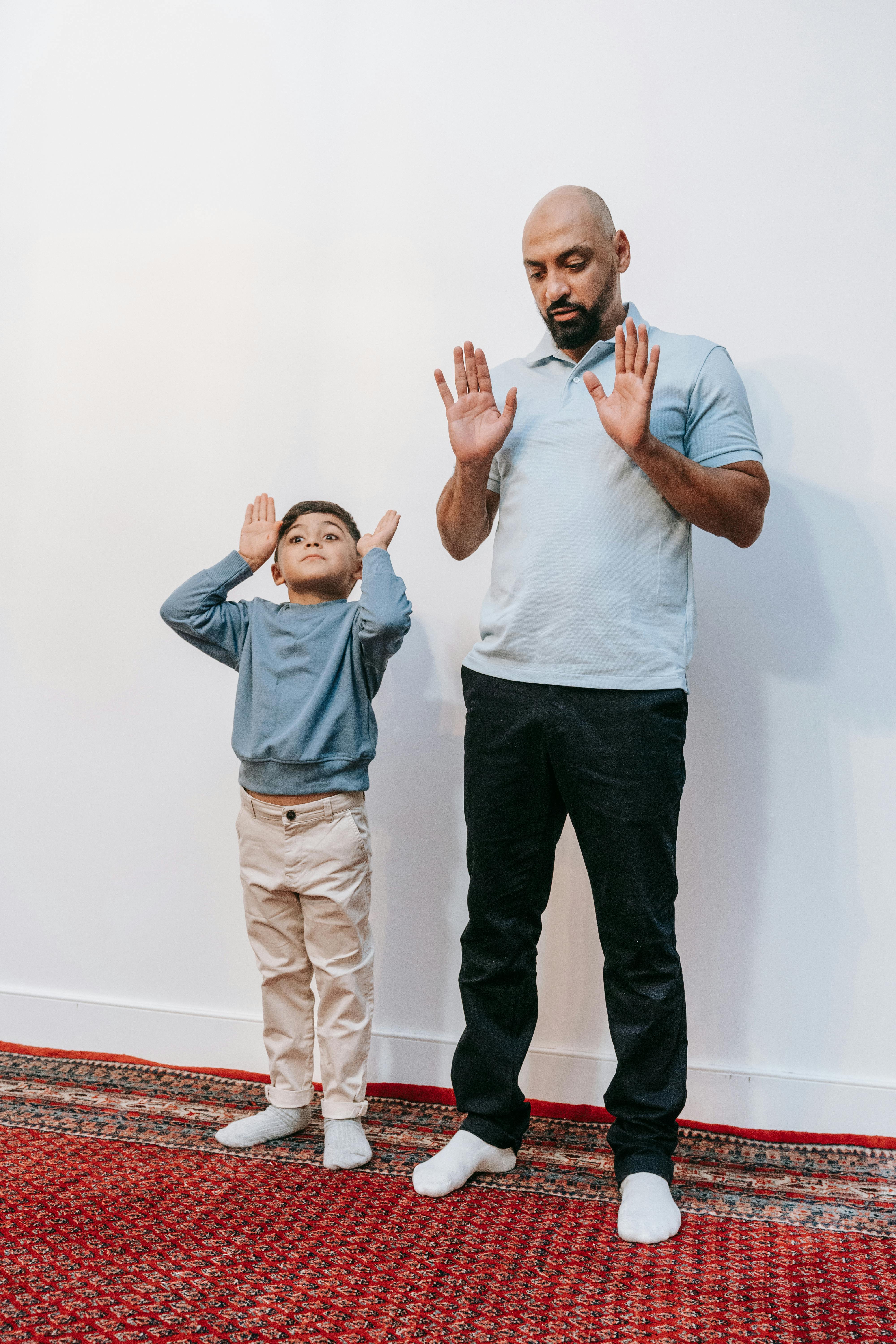 Child Imitating Father Photos, Download The BEST Free Child Imitating ...