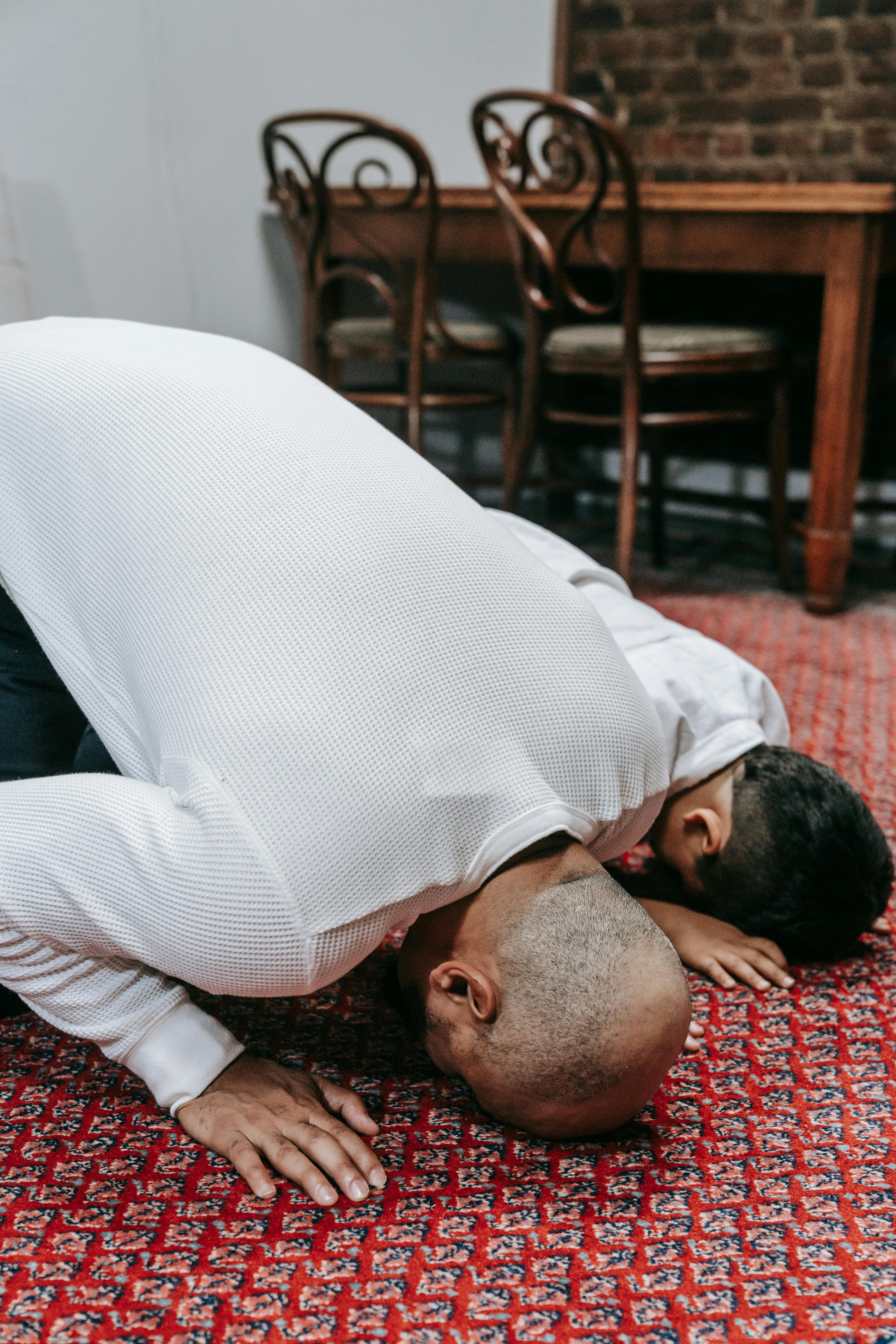 Muslim Men Praying at Home · Free Stock Photo