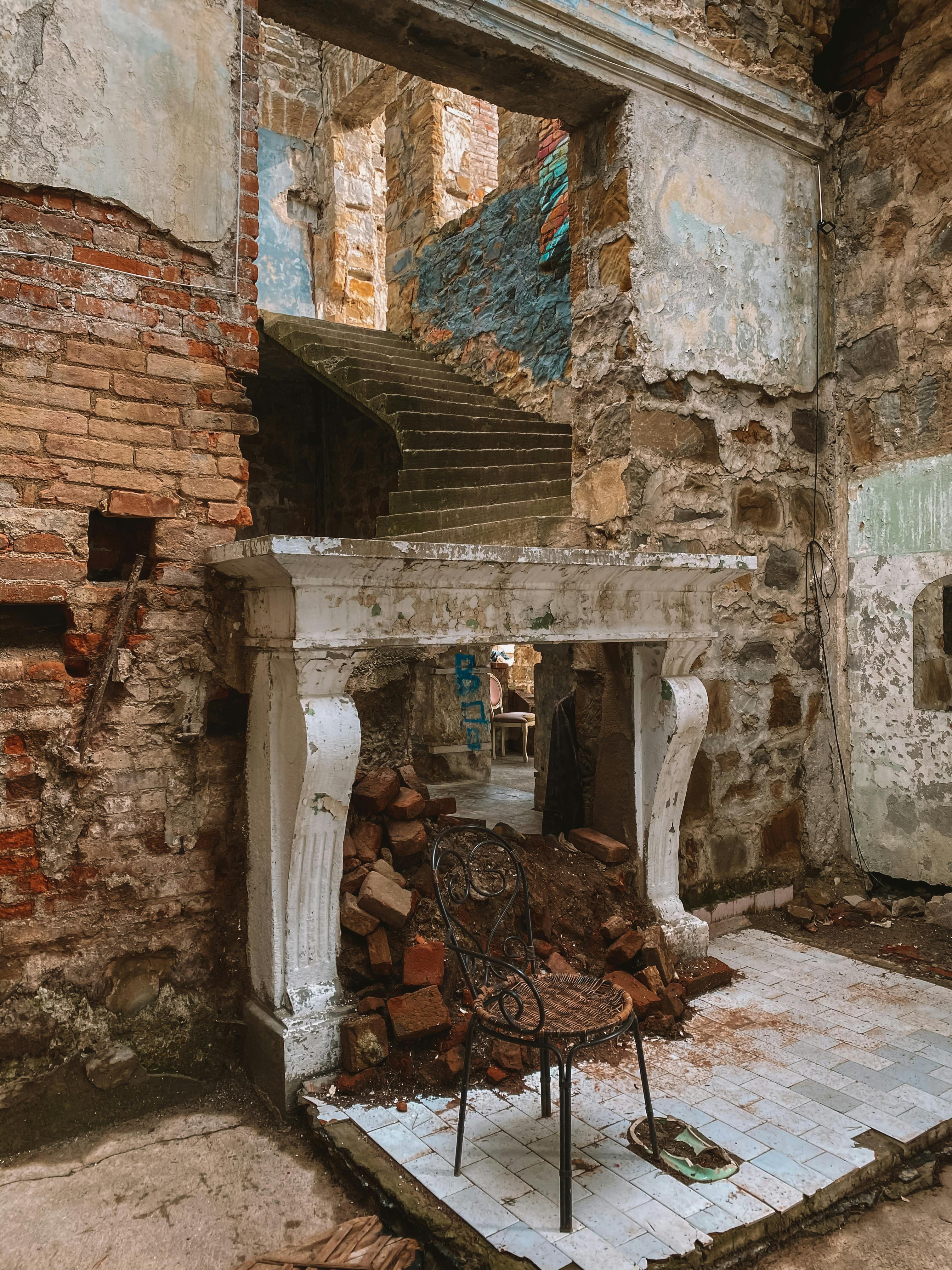 Wrecked House Interior · Free Stock Photo