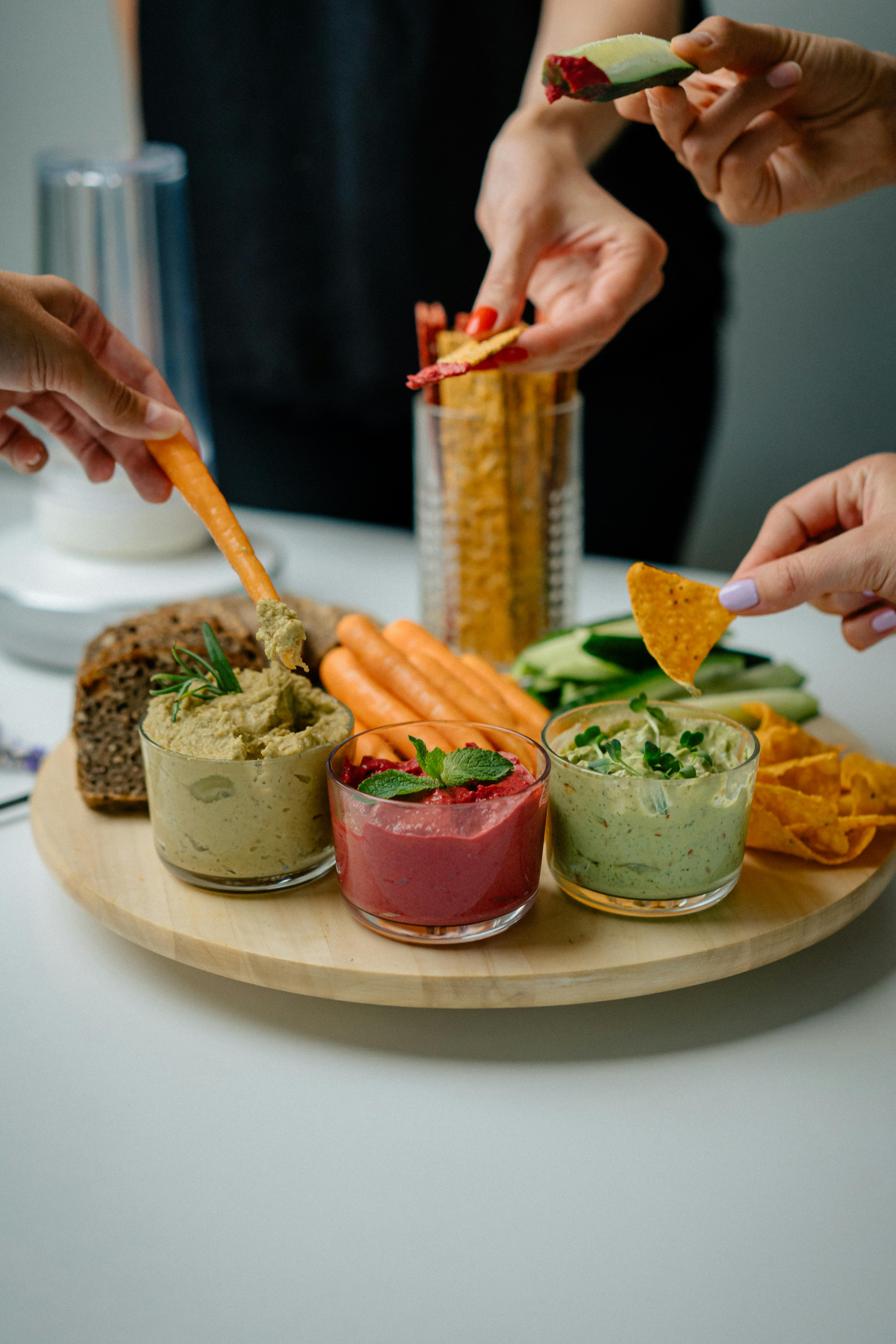 Variety of Sliced Vegetables on a Plate · Free Stock Photo