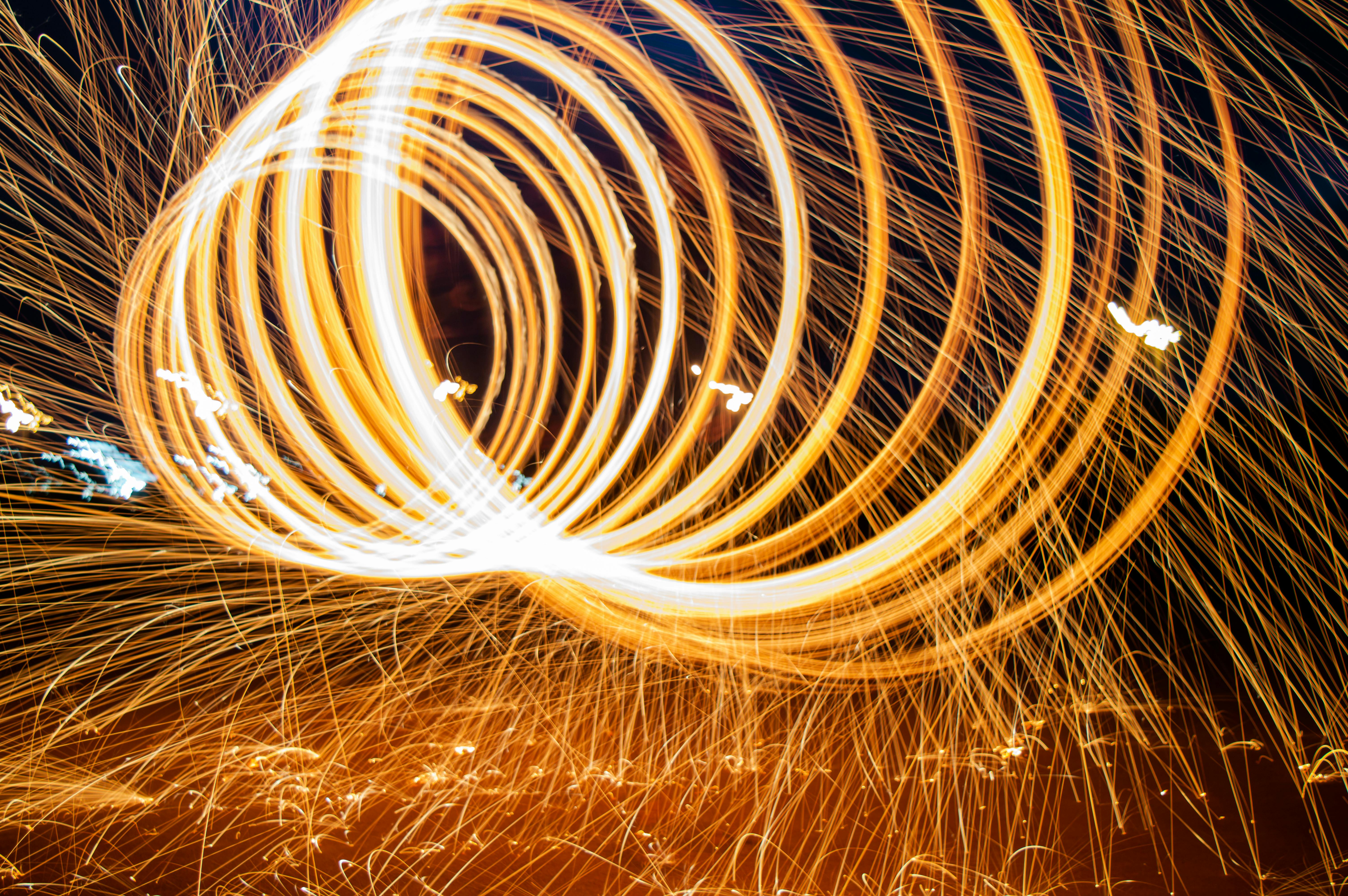 Long Exposure Photography of Fire · Free Stock Photo