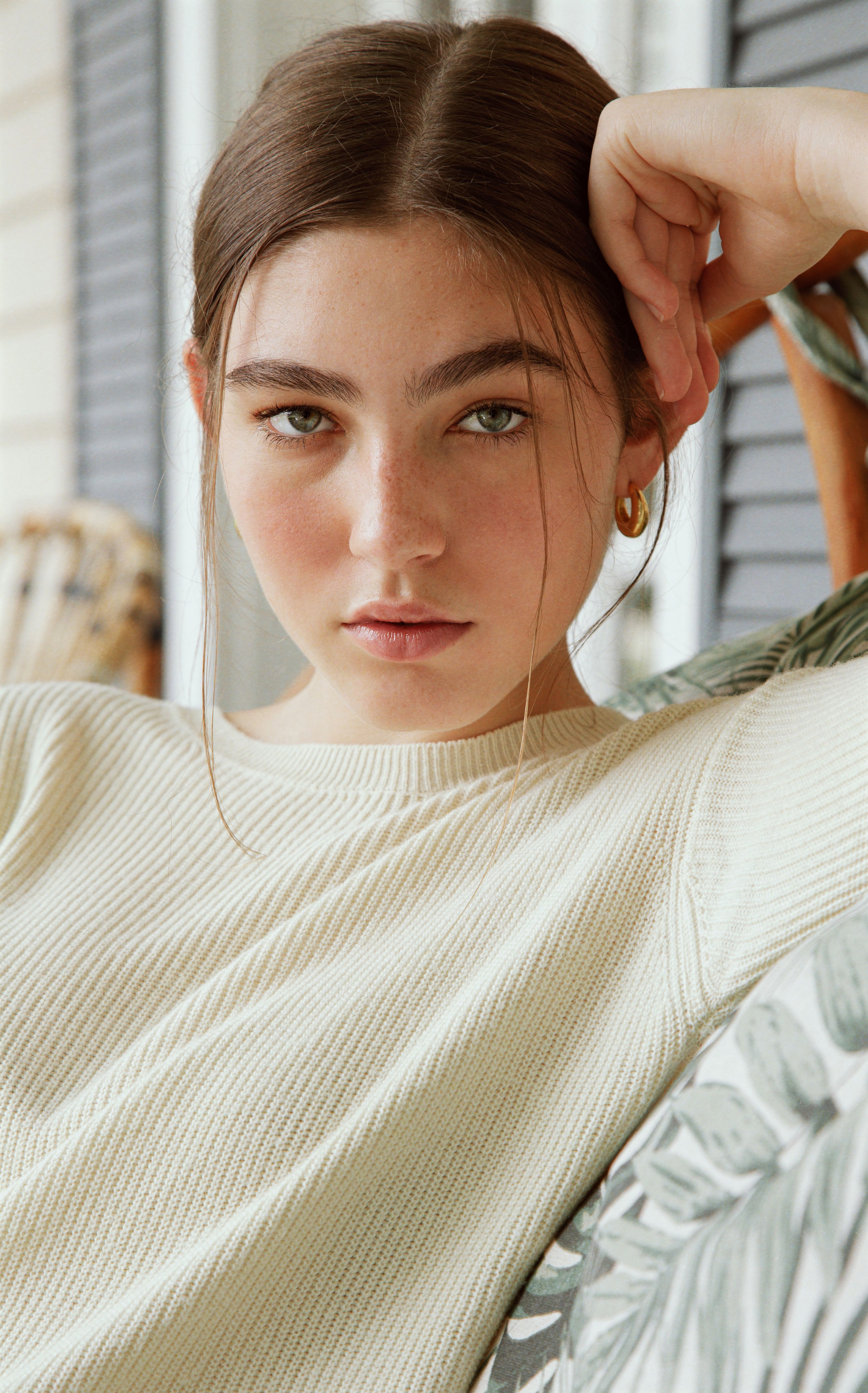 Woman in White Long Sleeve Shirt · Free Stock Photo