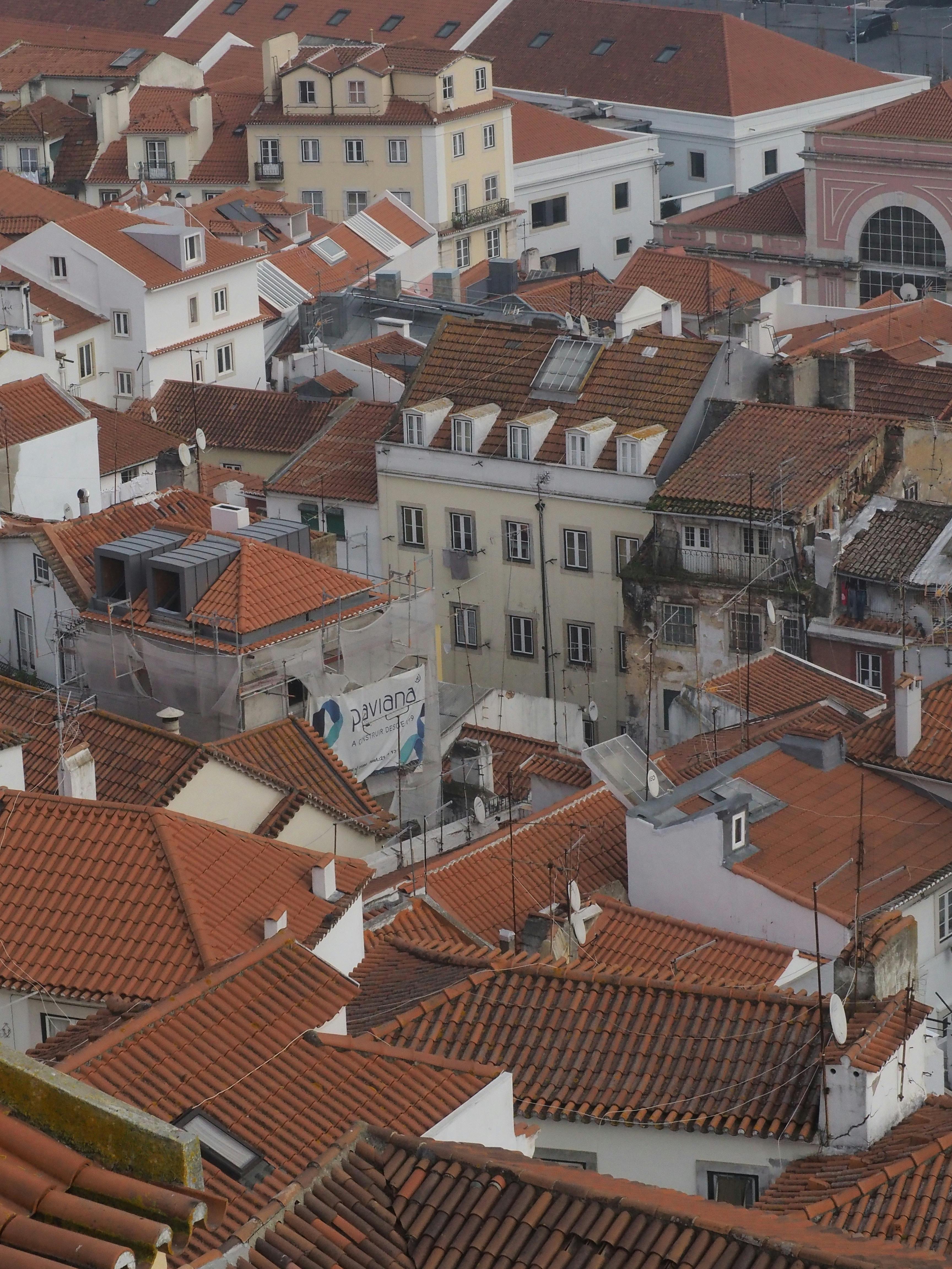 Aerial View of Rooftops in European City · Free Stock Photo