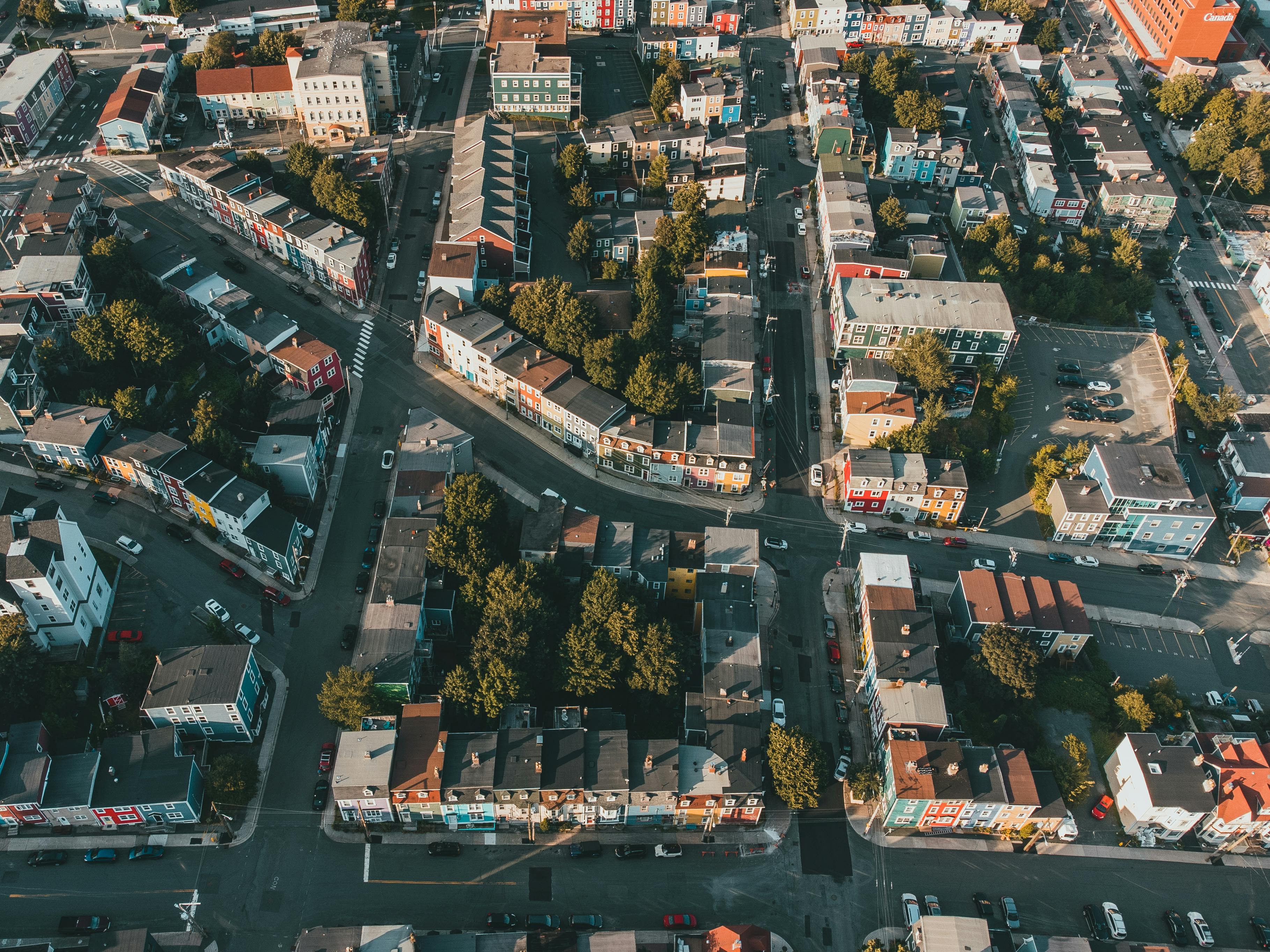 Drone Shot of a City · Free Stock Photo
