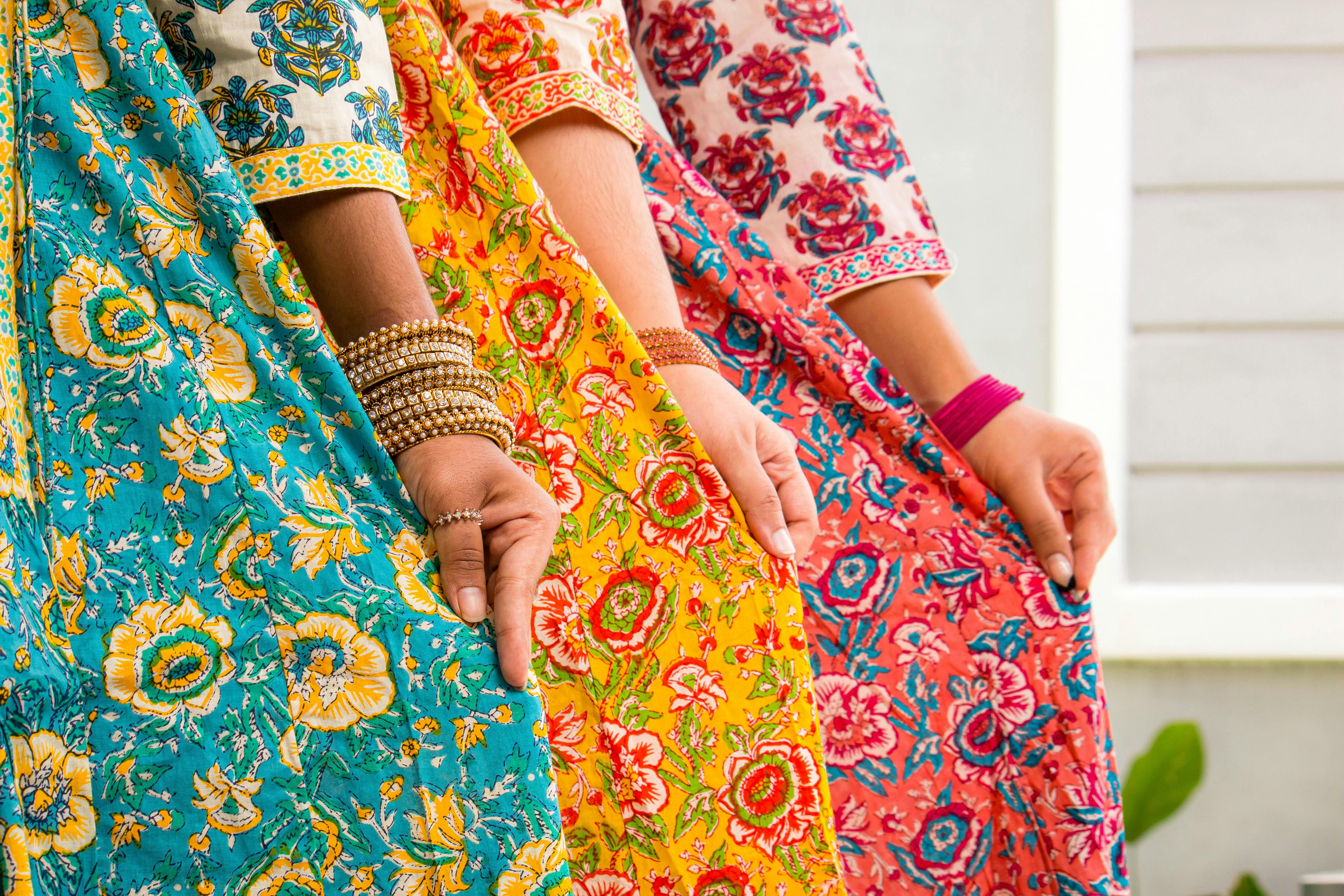 Close-up Photo of Traditional Wear worn by People · Free Stock Photo