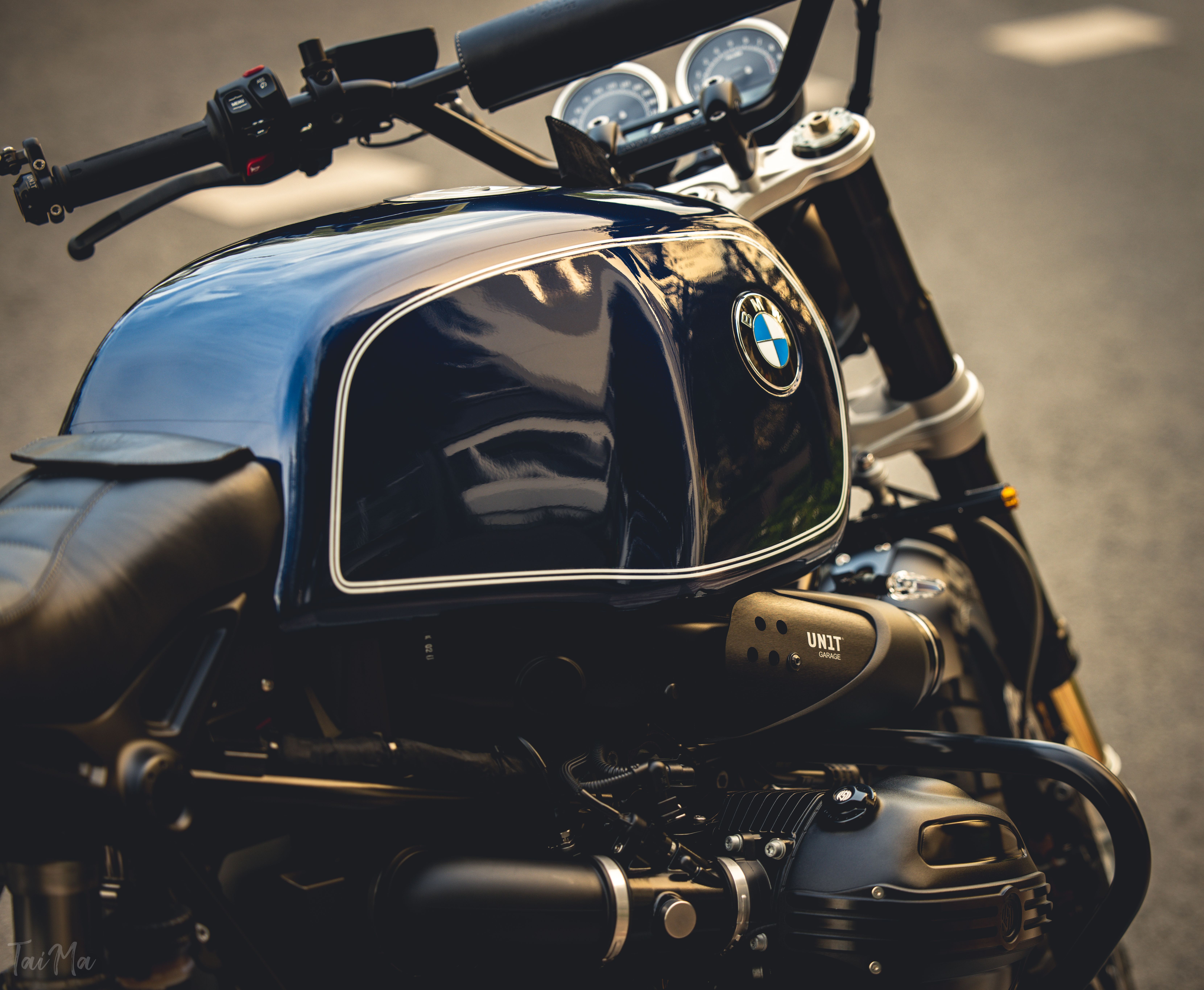 A Black Motorcycle Parked on the Street · Free Stock Photo