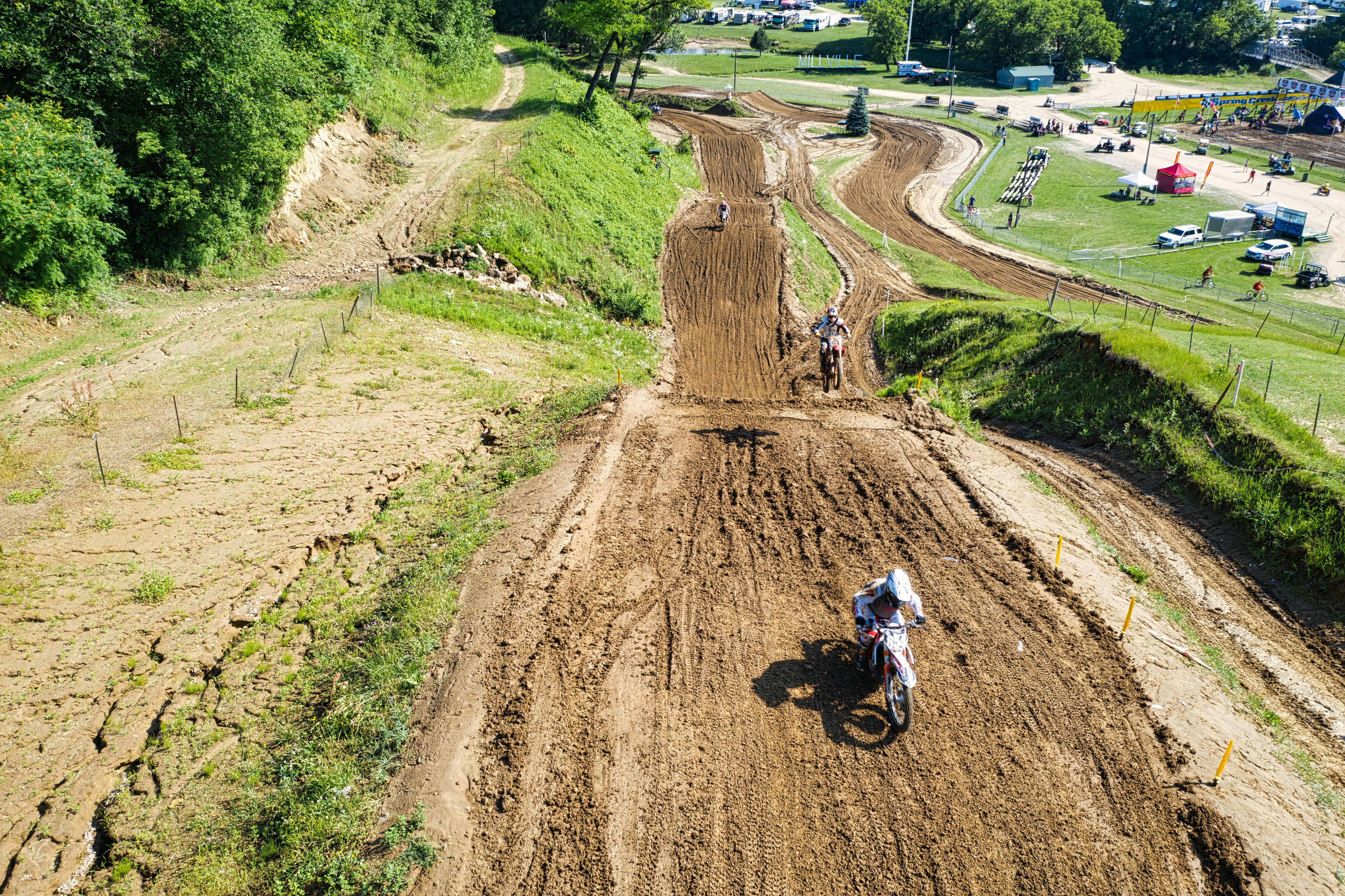 People Riding Dirt Bike on a Race Track · Free Stock Photo