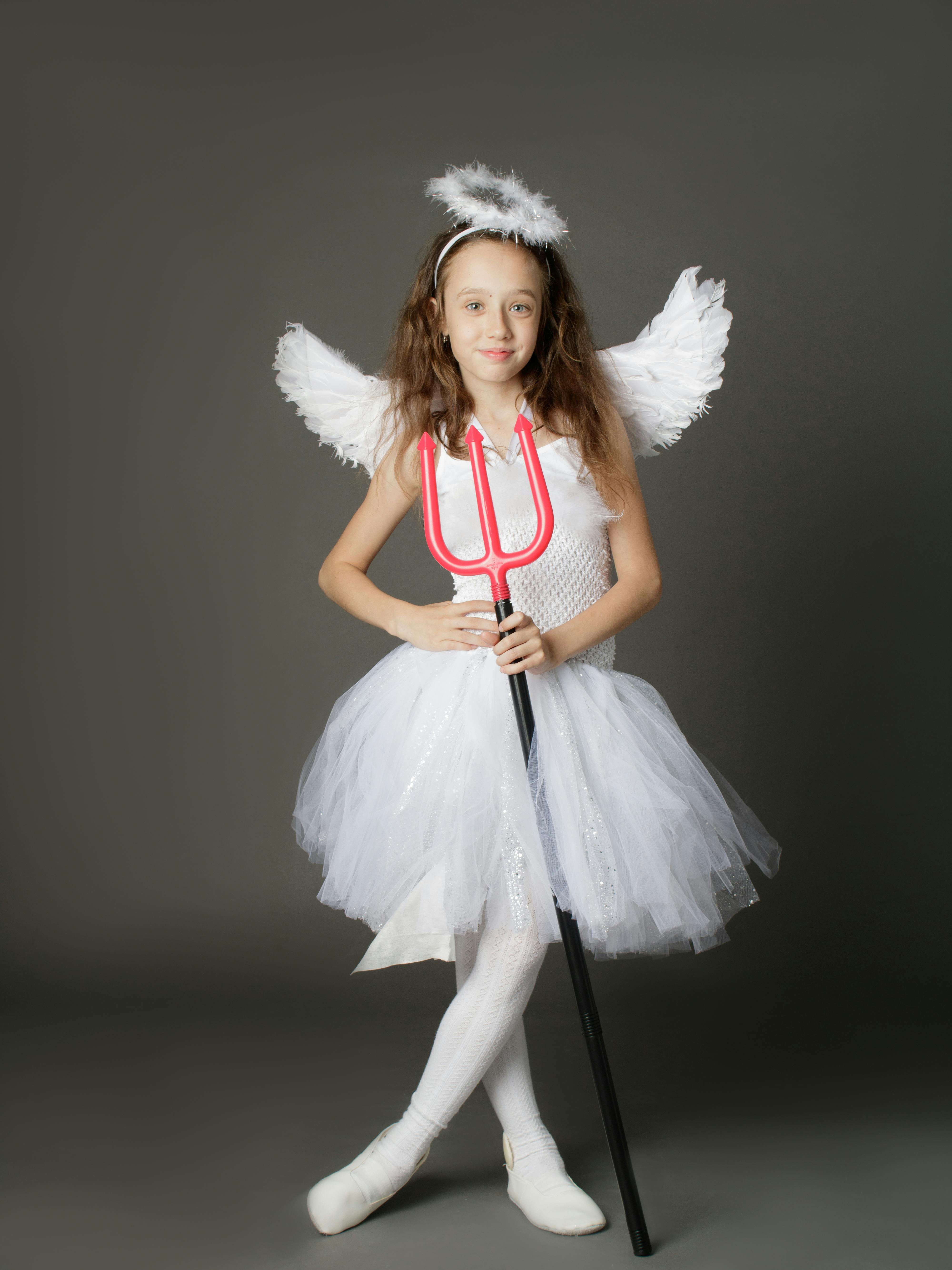 A Pretty Girl in Angel Costume · Free Stock Photo