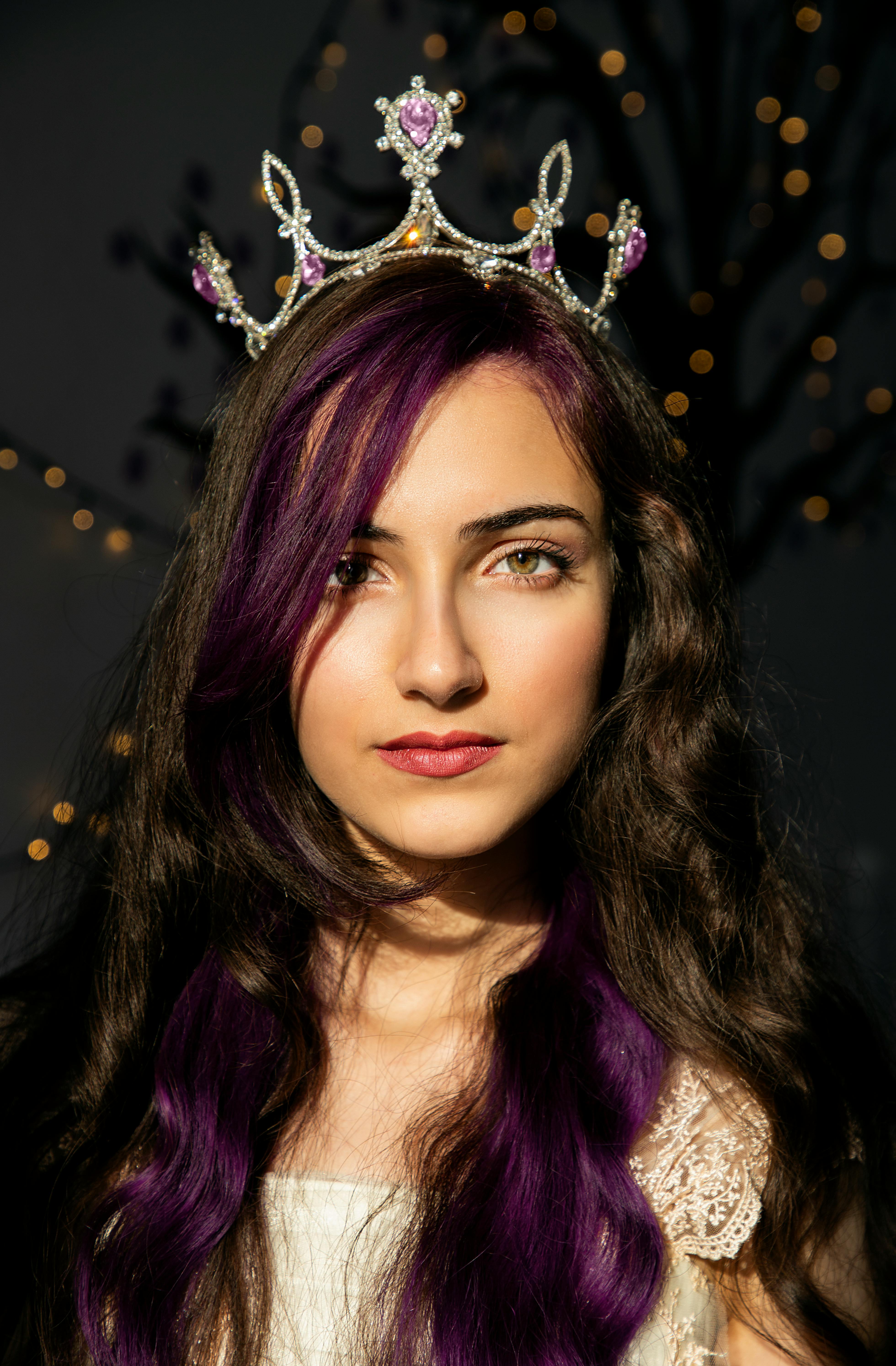 Attractive Woman Wearing a Crown · Free Stock Photo