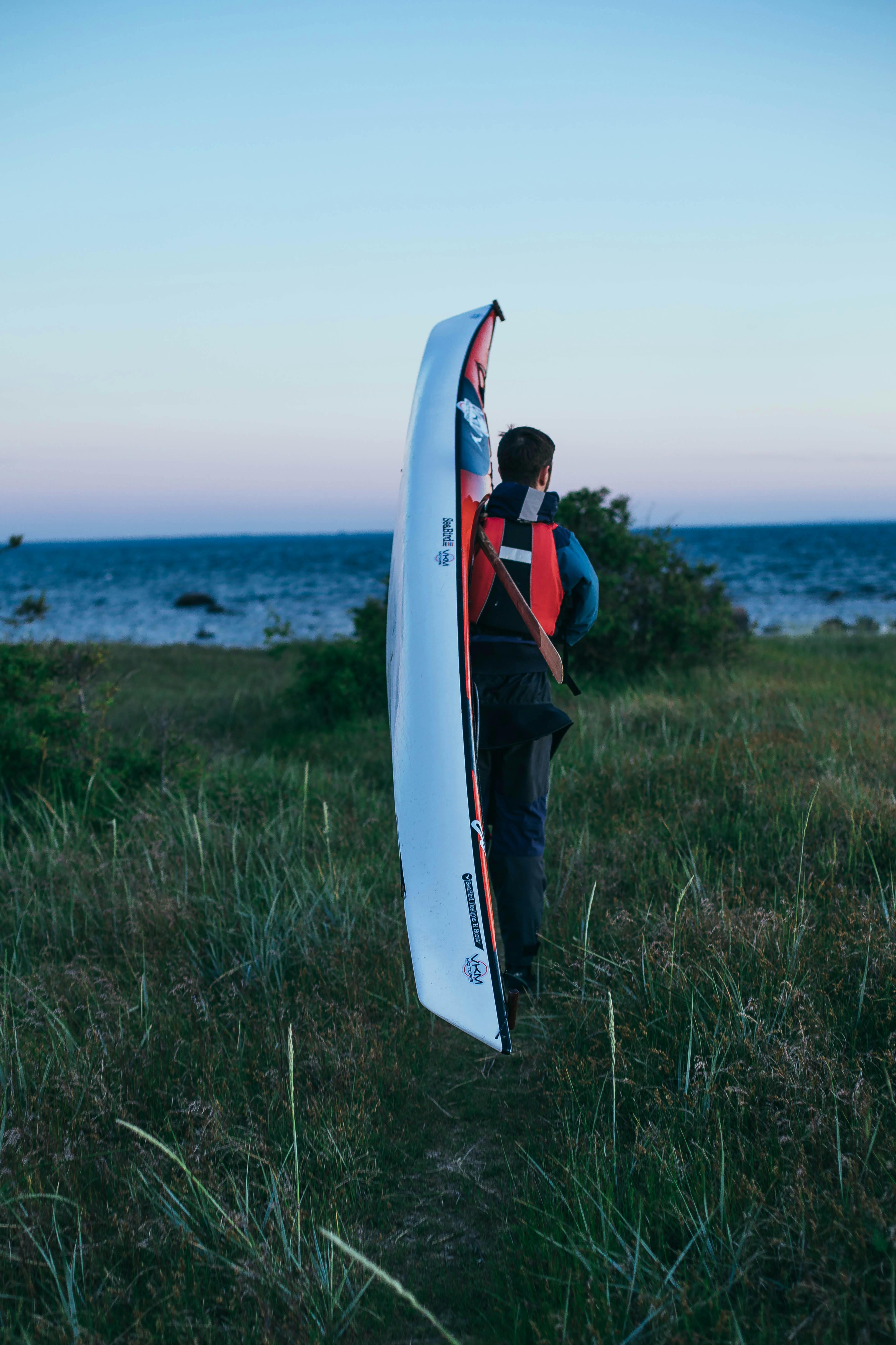 Top View of Canoe in Turquoise Water · Free Stock Photo