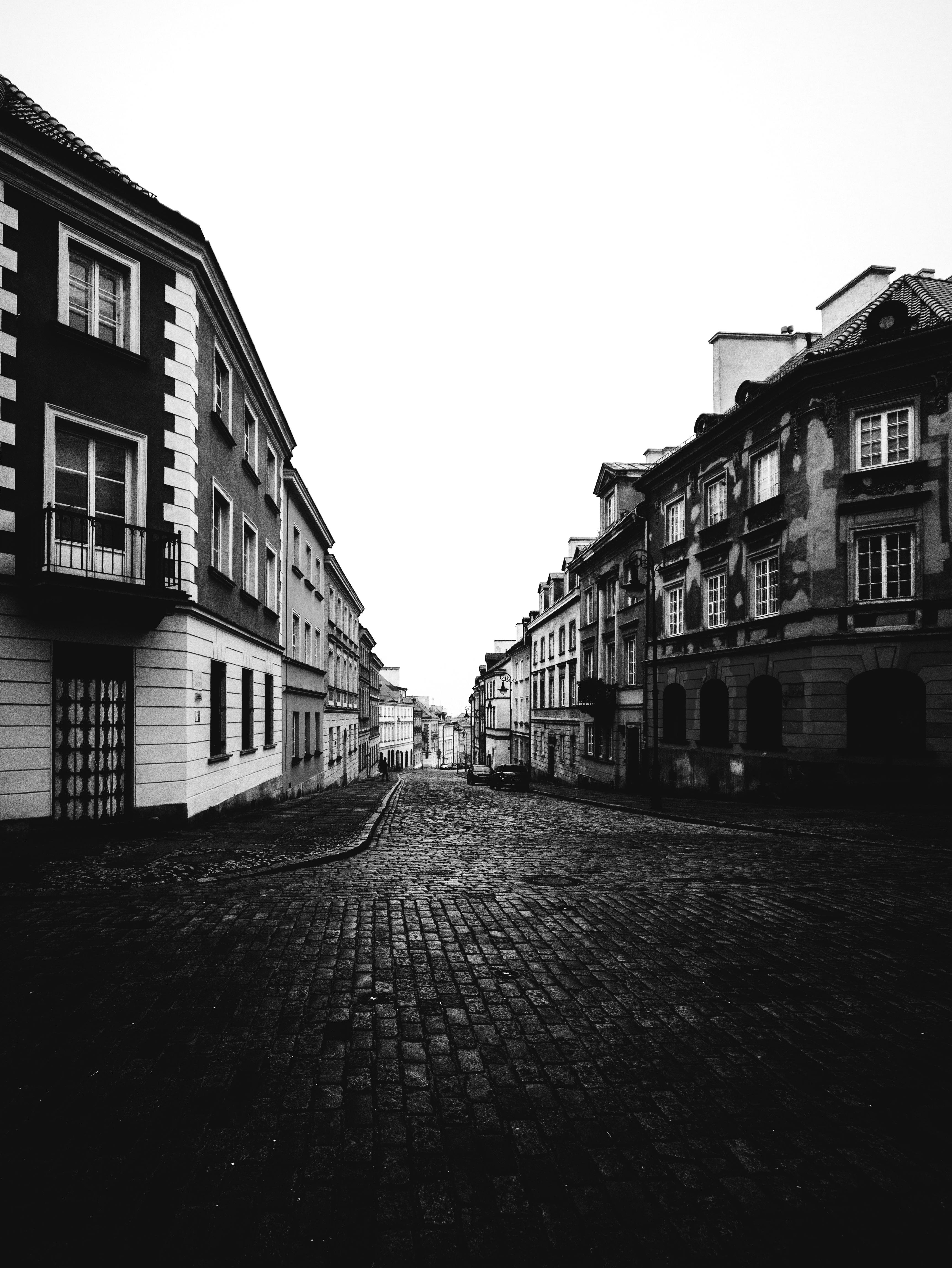 Grayscale Photo of a House · Free Stock Photo