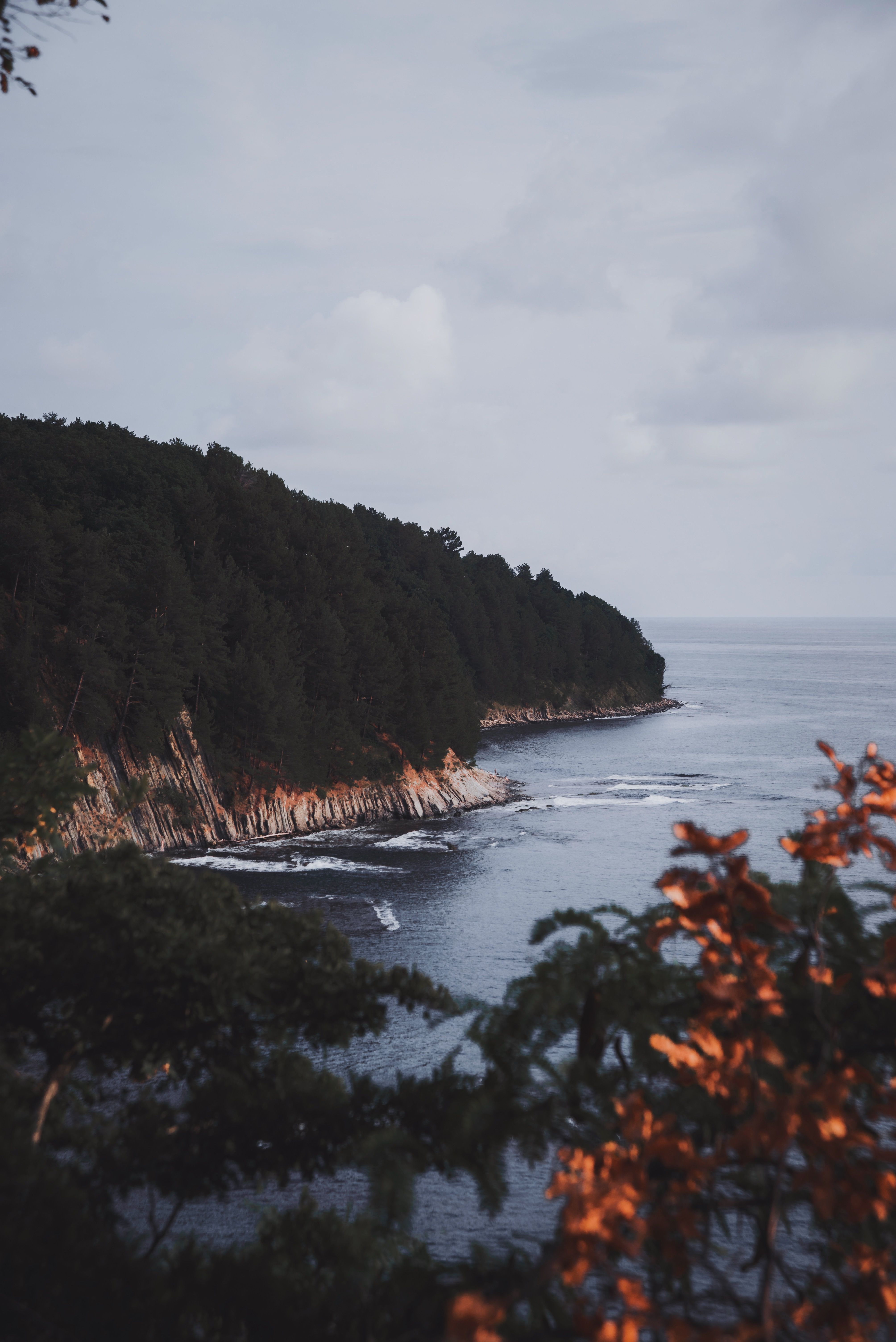 Aerial View of a Coastal Cliff during Winter · Free Stock Photo