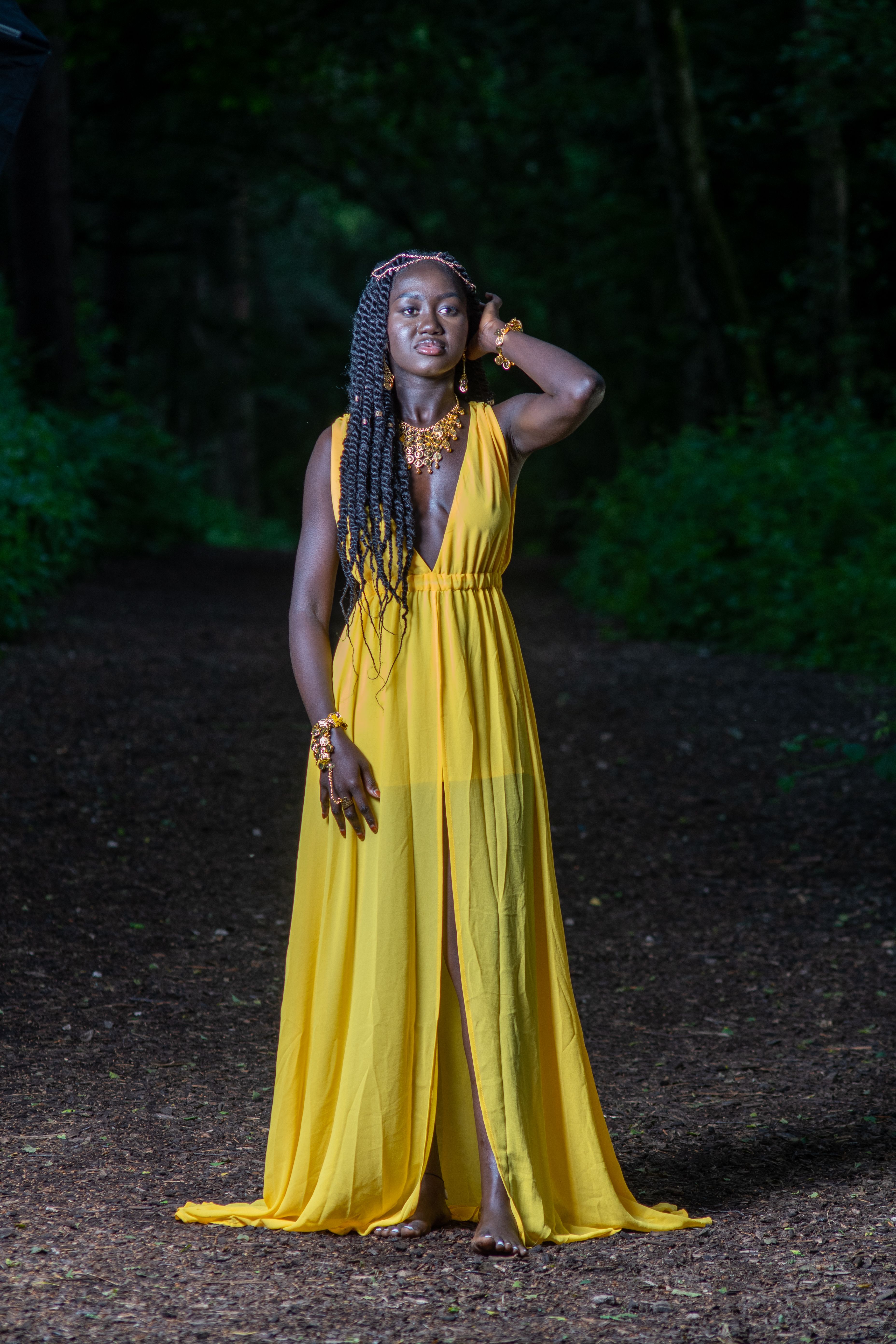 Woman in Yellow Dress · Free Stock Photo
