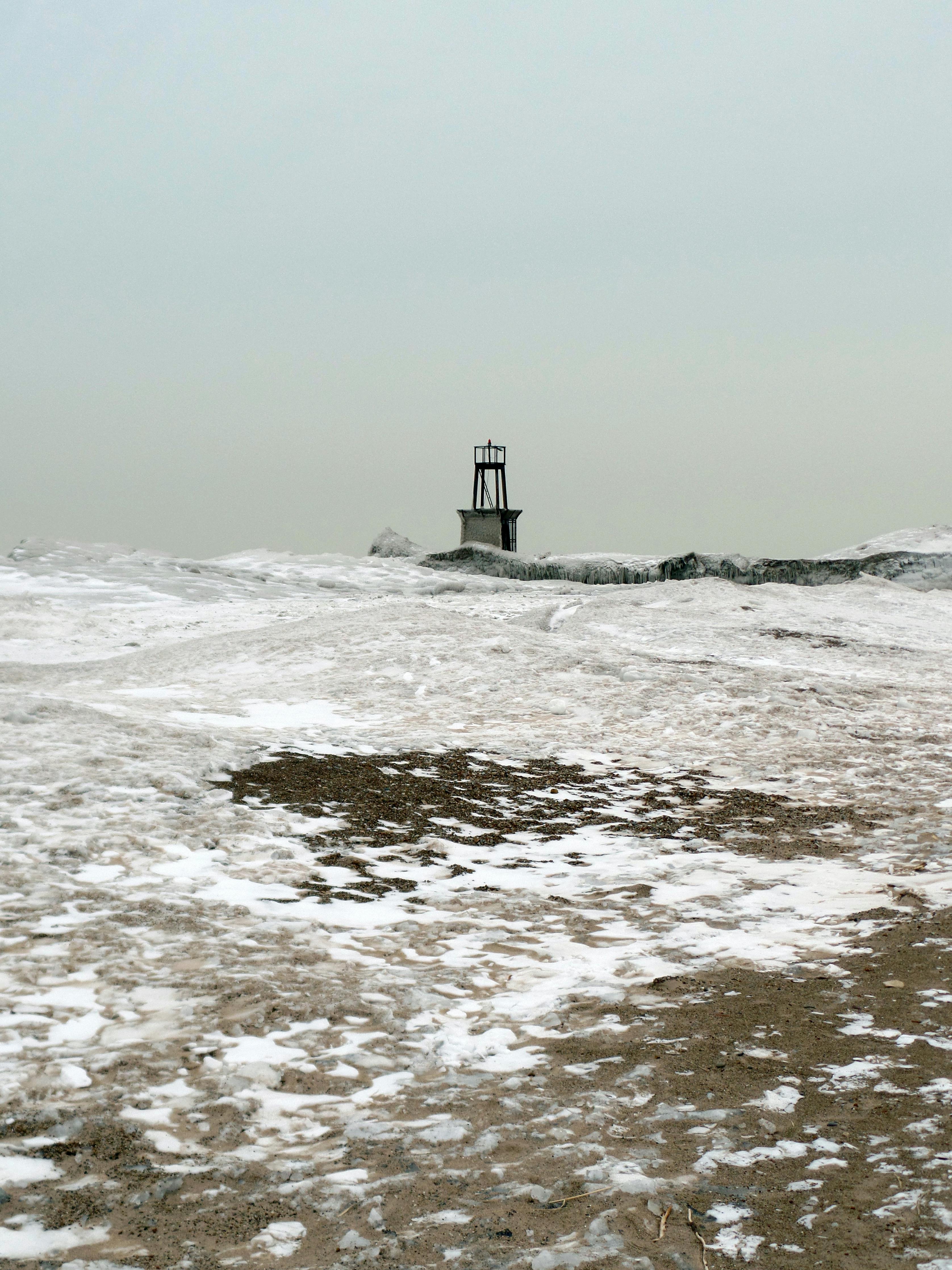 Lighthouse and Snow · Free Stock Photo