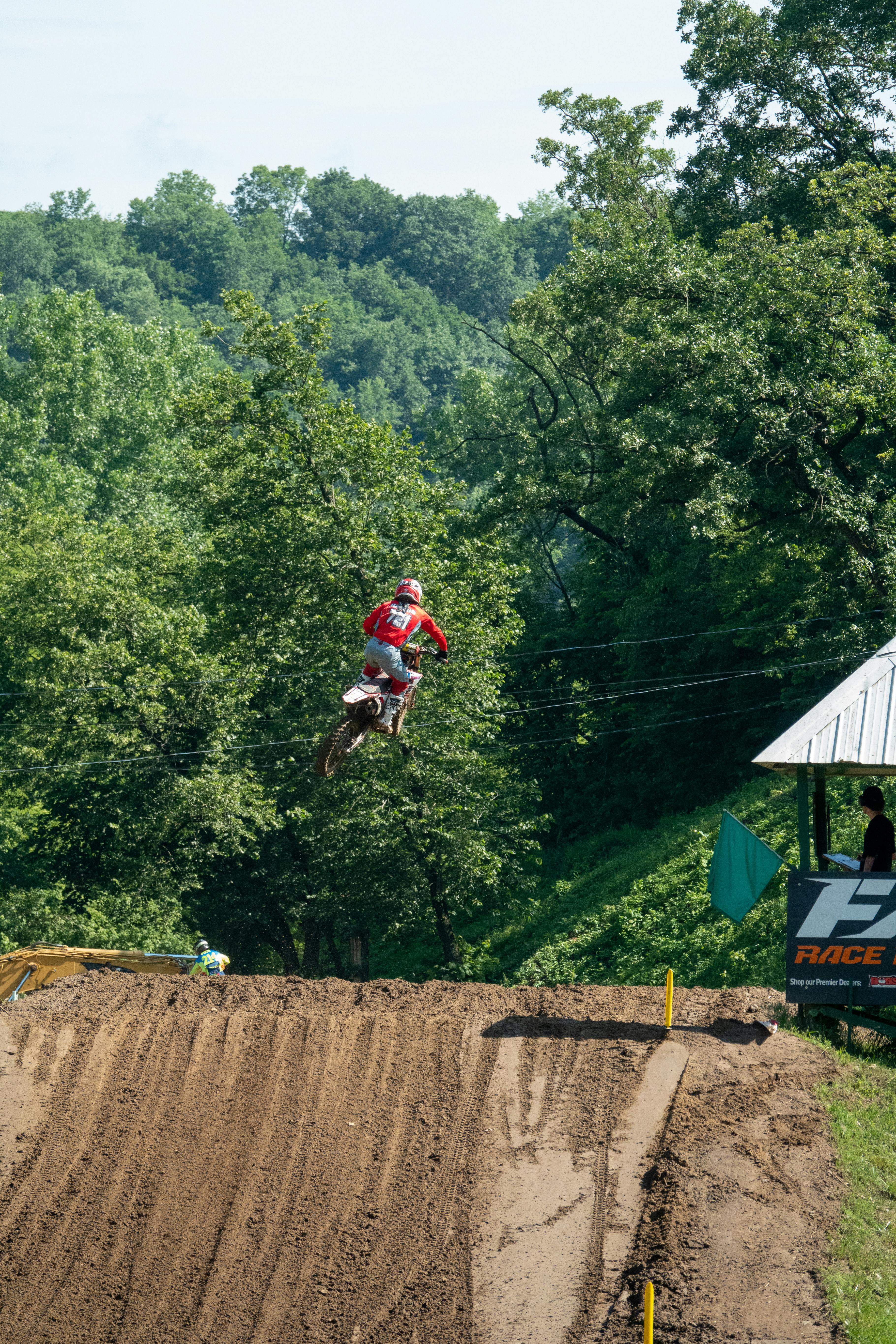 Competitor on Motorbike Performing Jump · Free Stock Photo