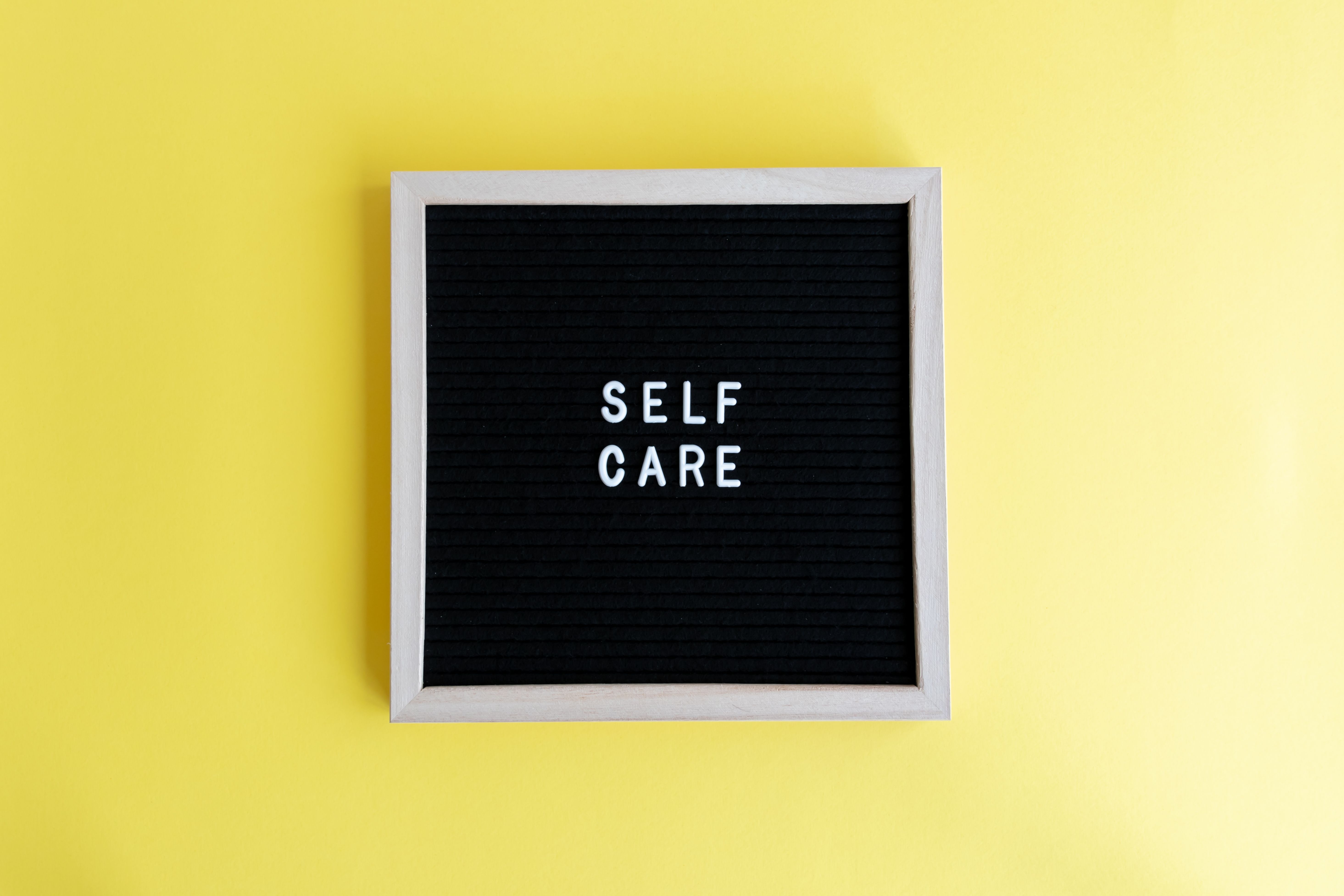 Self Care in Picture Frame · Free Stock Photo