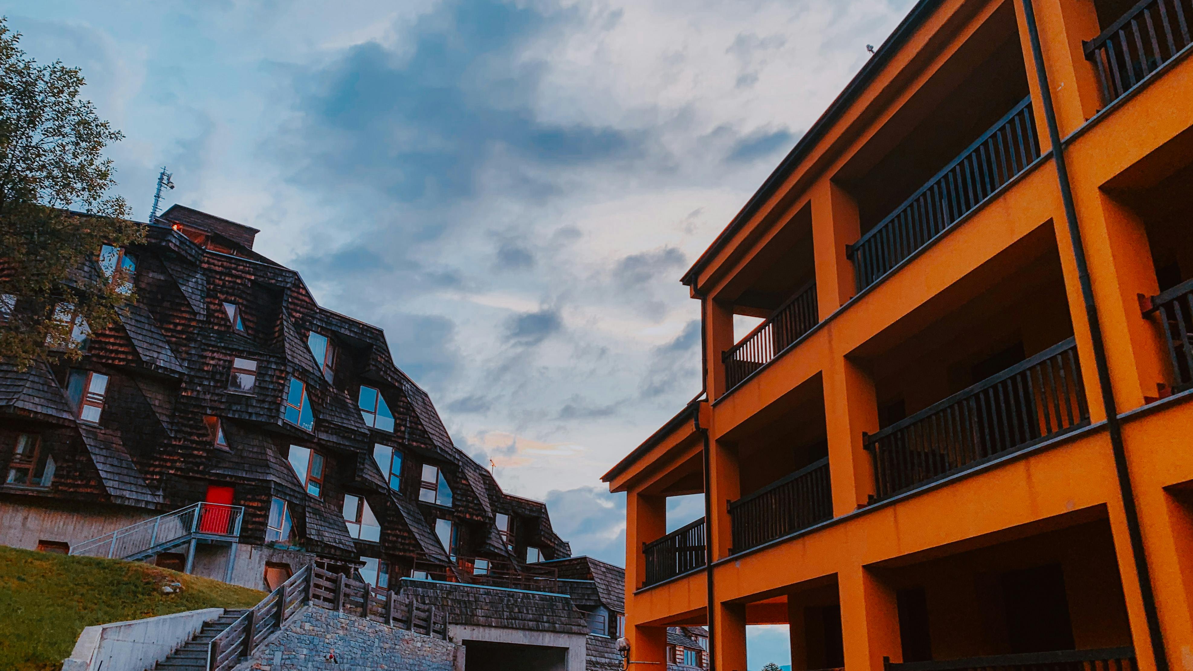 Multi-colored Concrete Building · Free Stock Photo