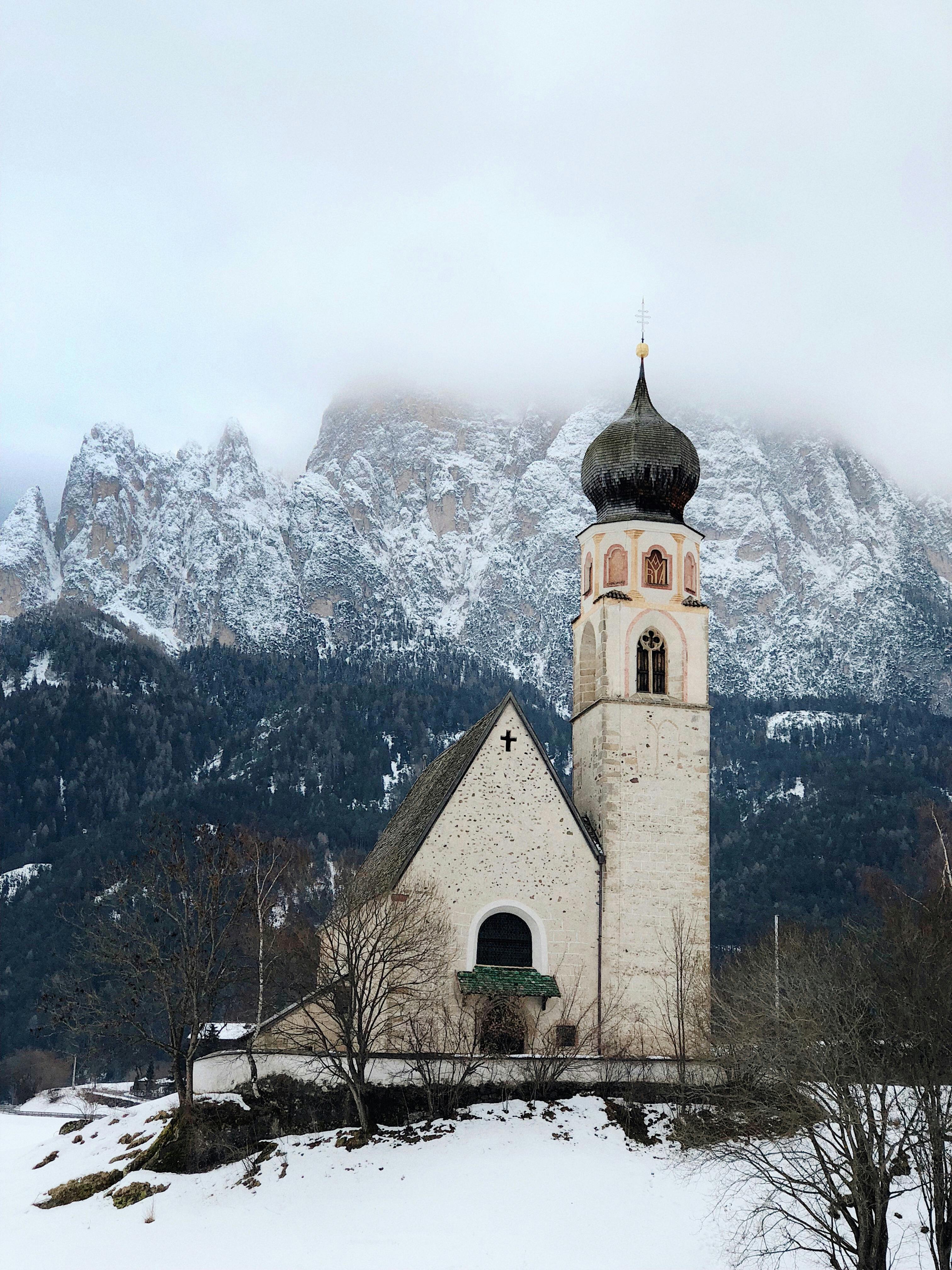 Photo of a Church During Winter · Free Stock Photo