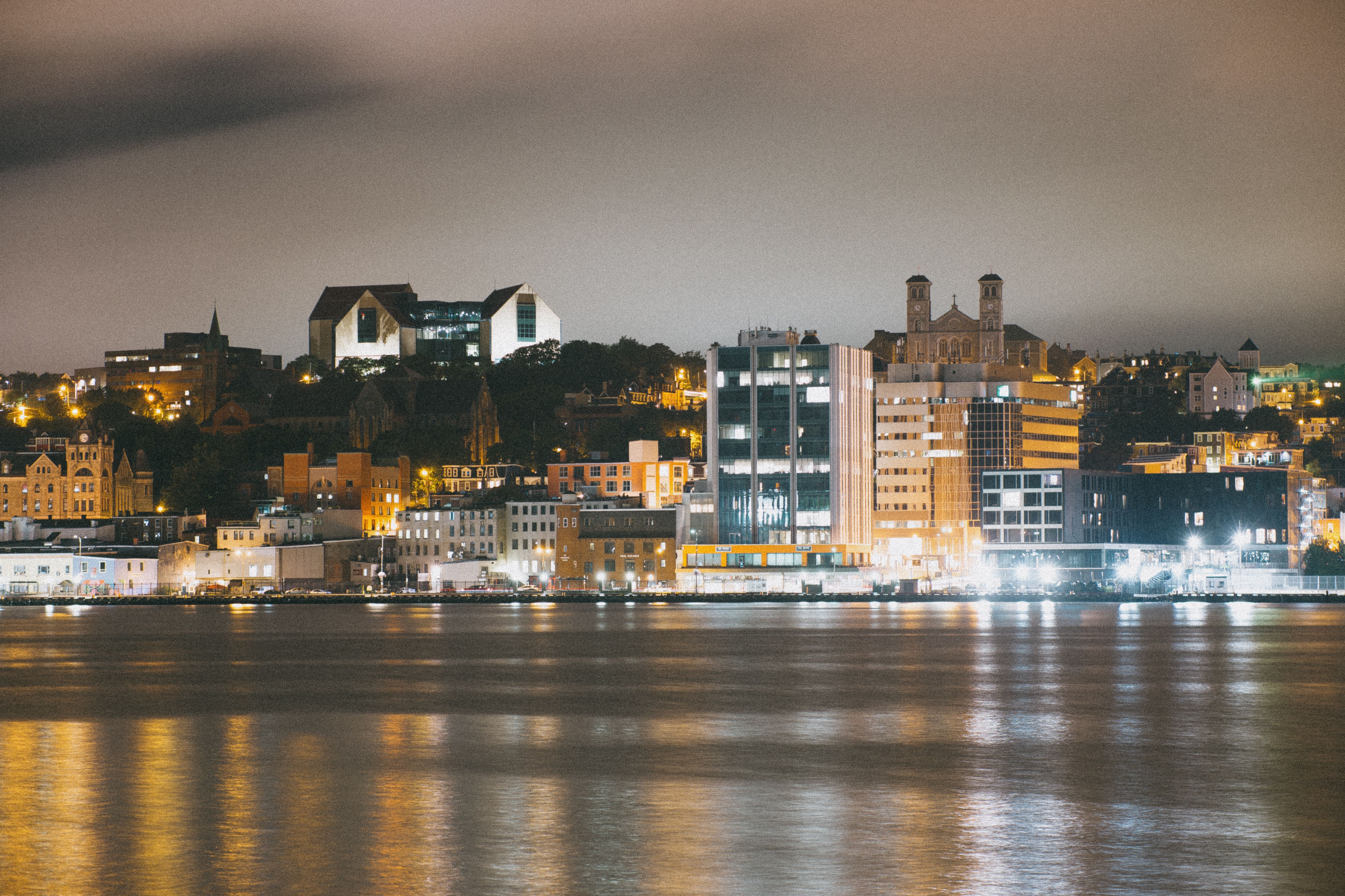 City Skyline during Night Time · Free Stock Photo