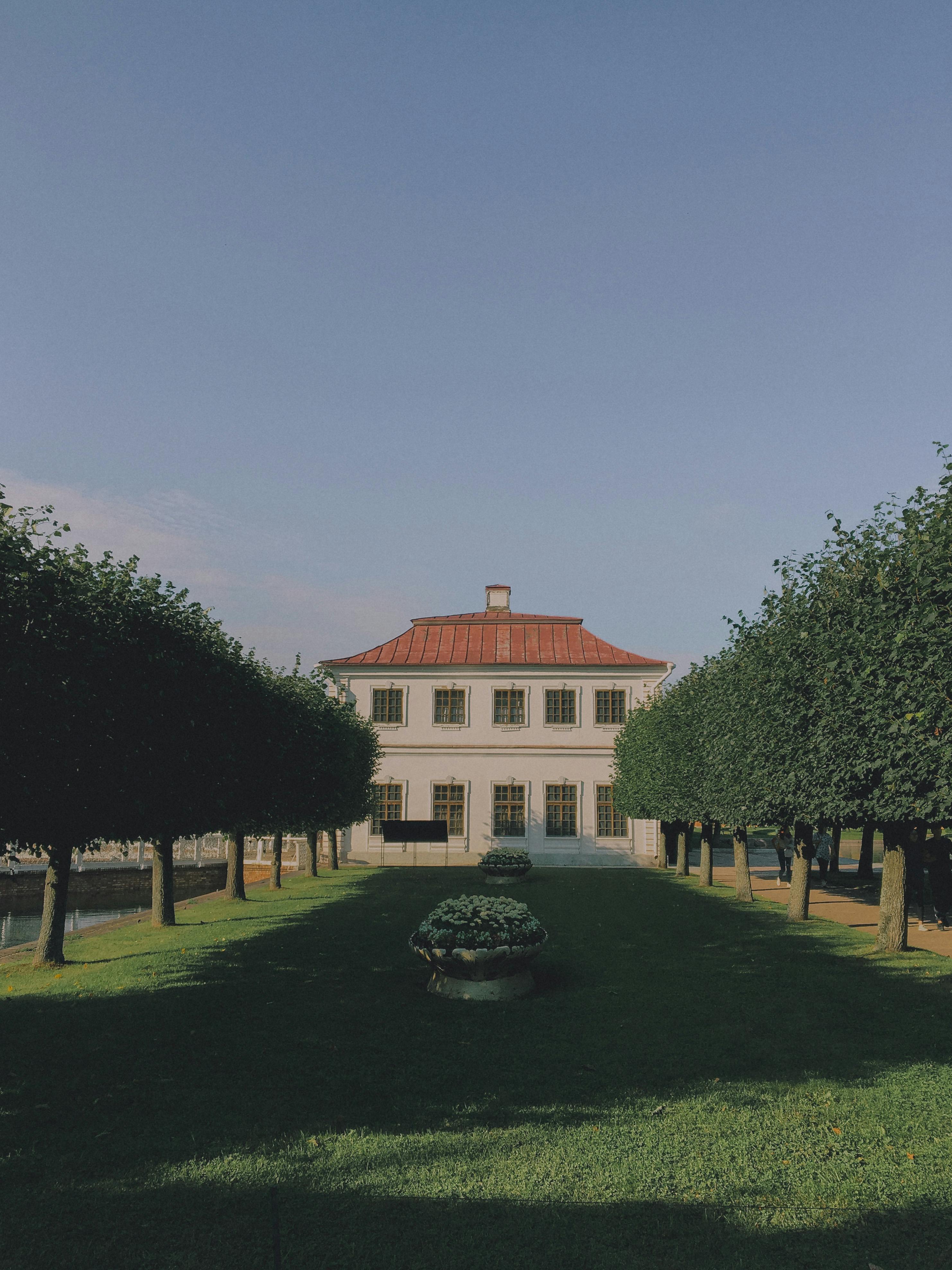 Pathway Between Trees Towards House · Free Stock Photo