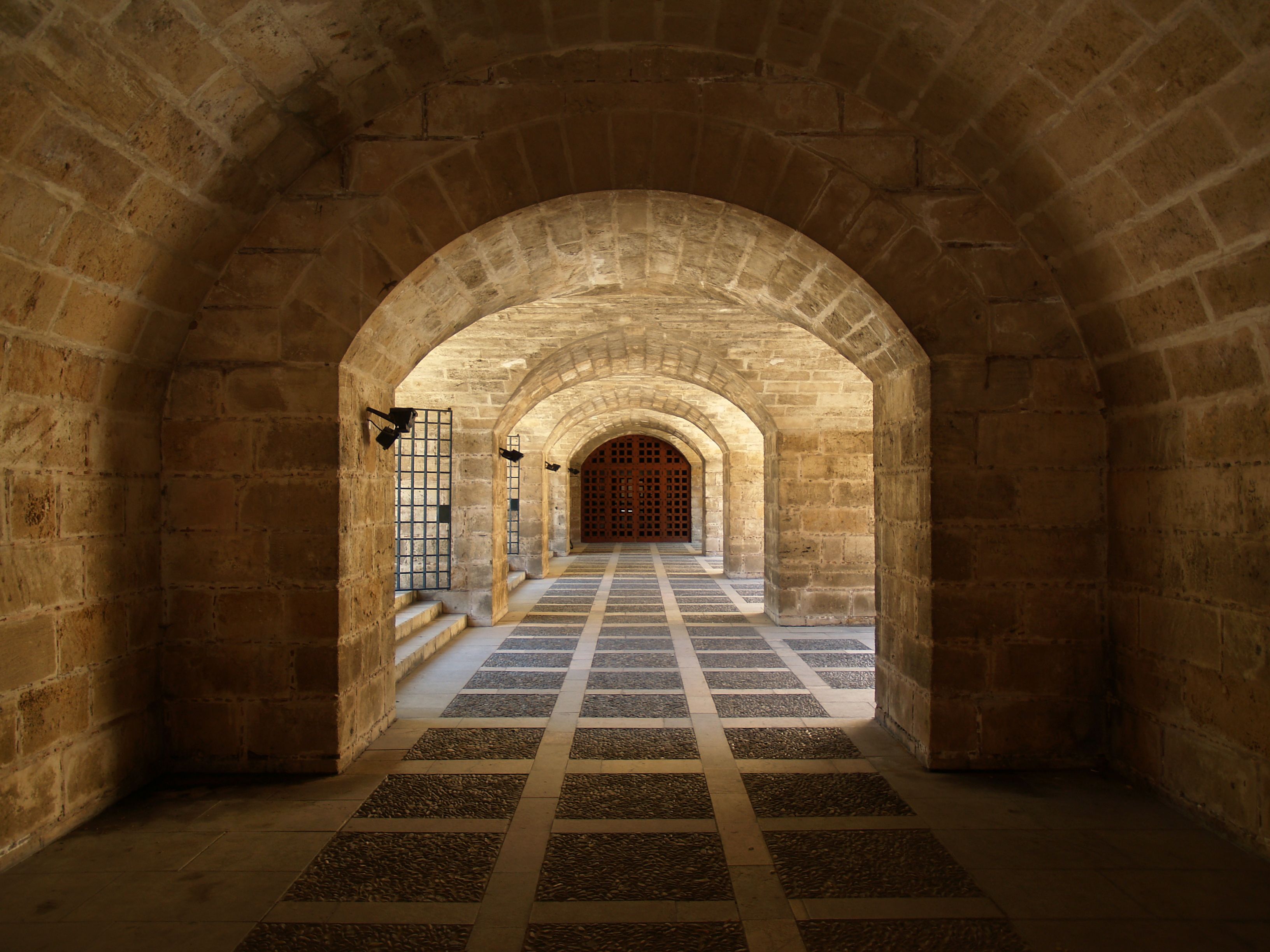 A Gray Spiral Tunnel Made of Concrete Slabs · Free Stock Photo