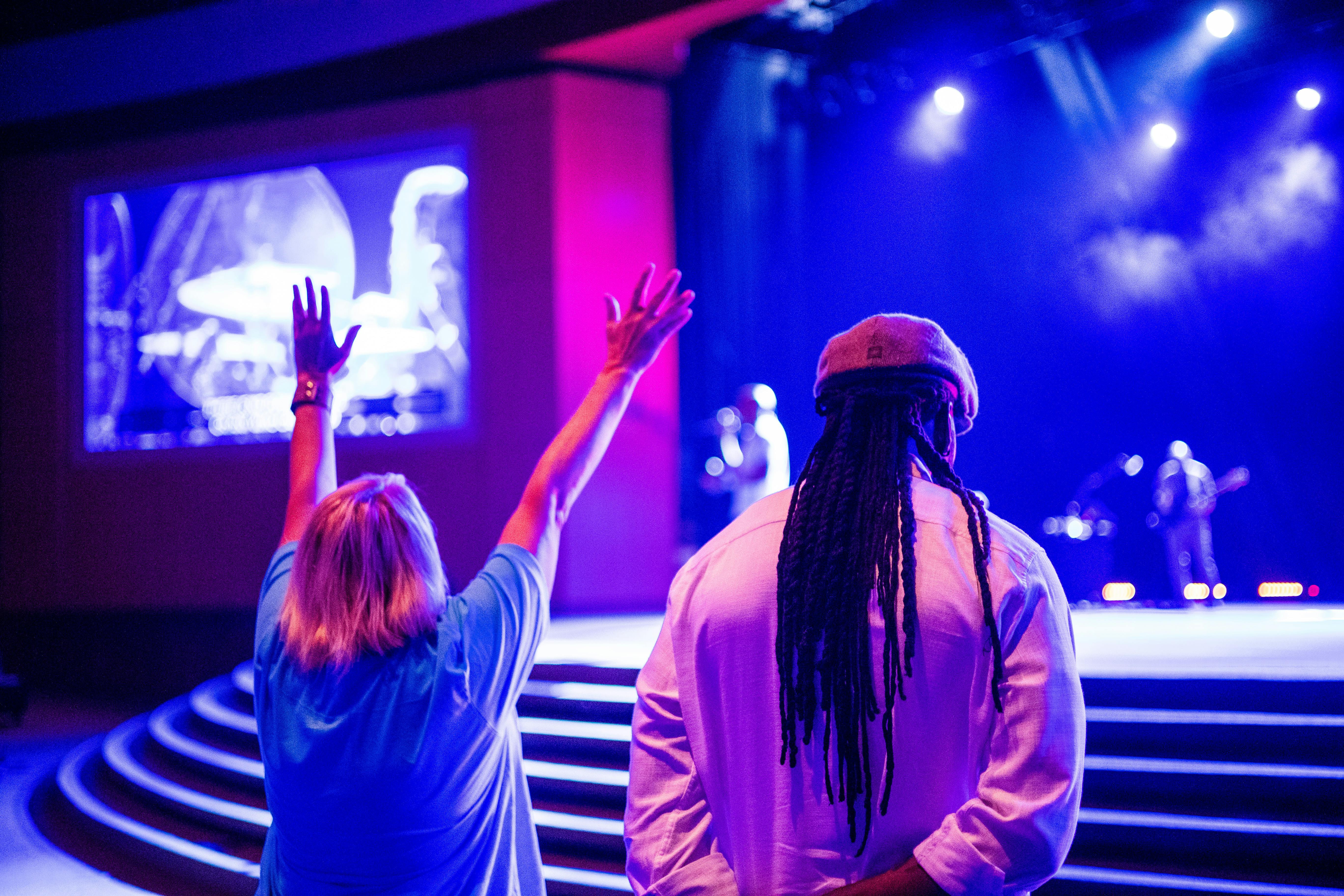Panoramic View of Crowd at Music Concert · Free Stock Photo