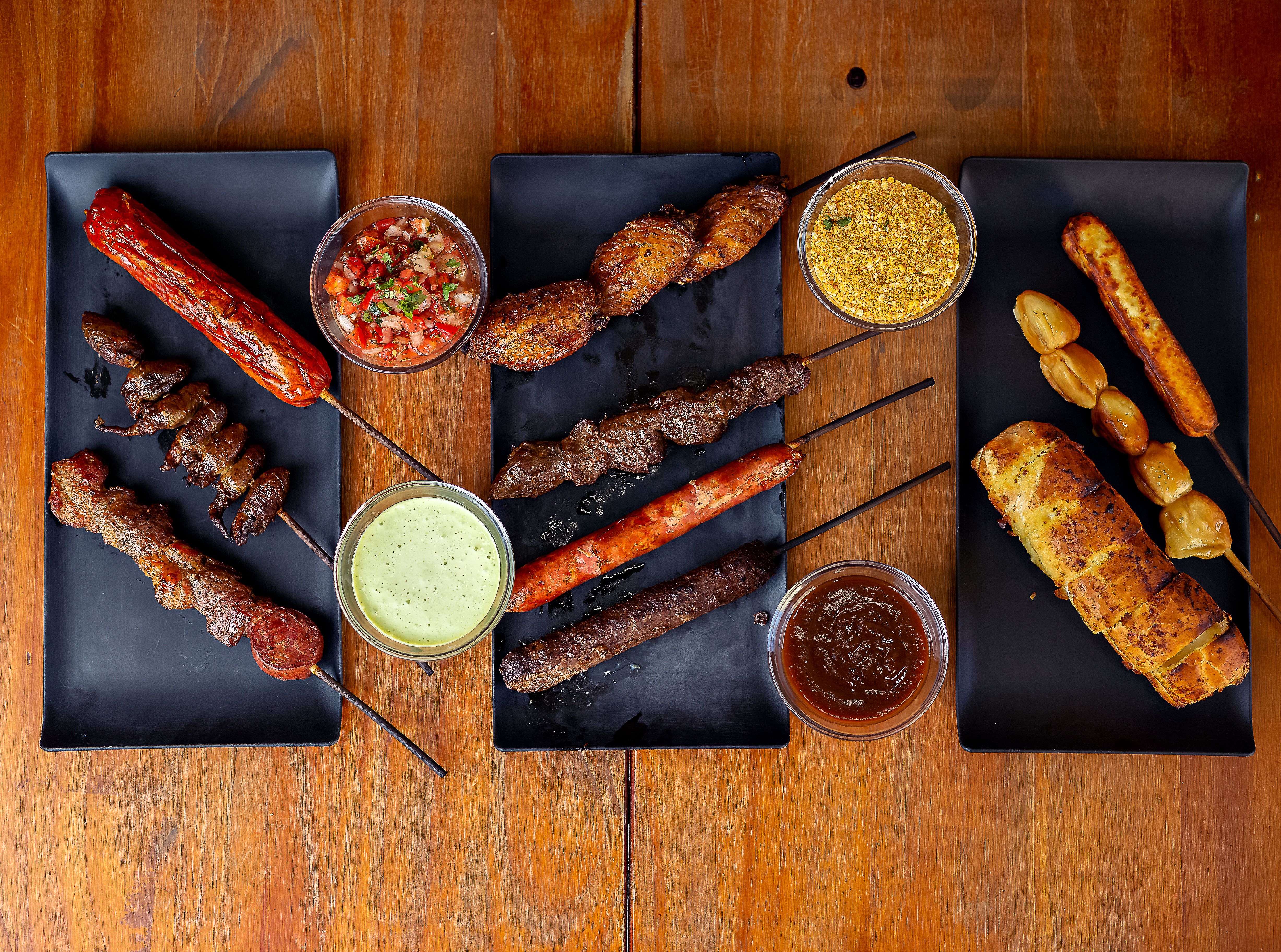 Meat Snacks with Sauces · Free Stock Photo