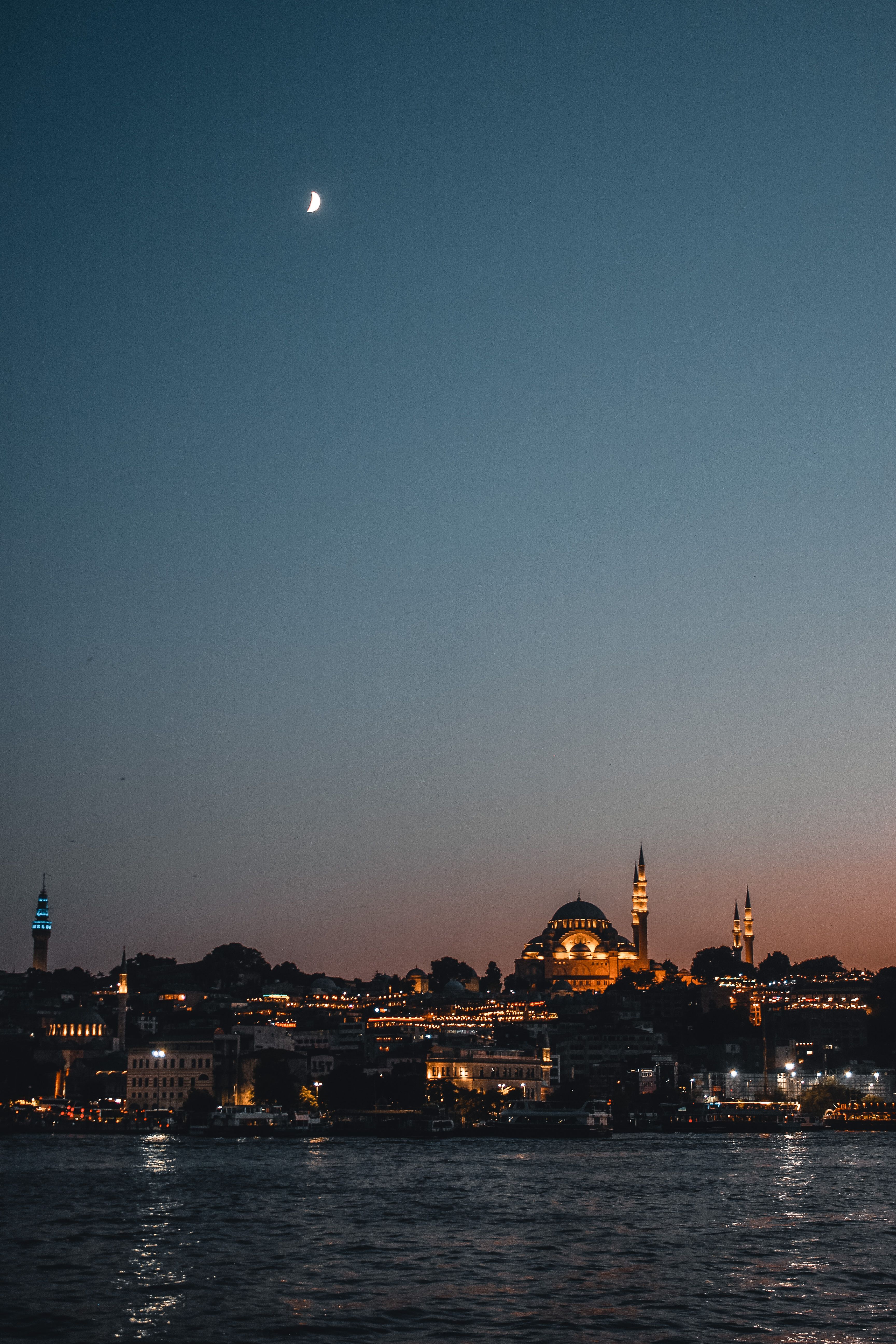 City Skyline During Night Time · Free Stock Photo